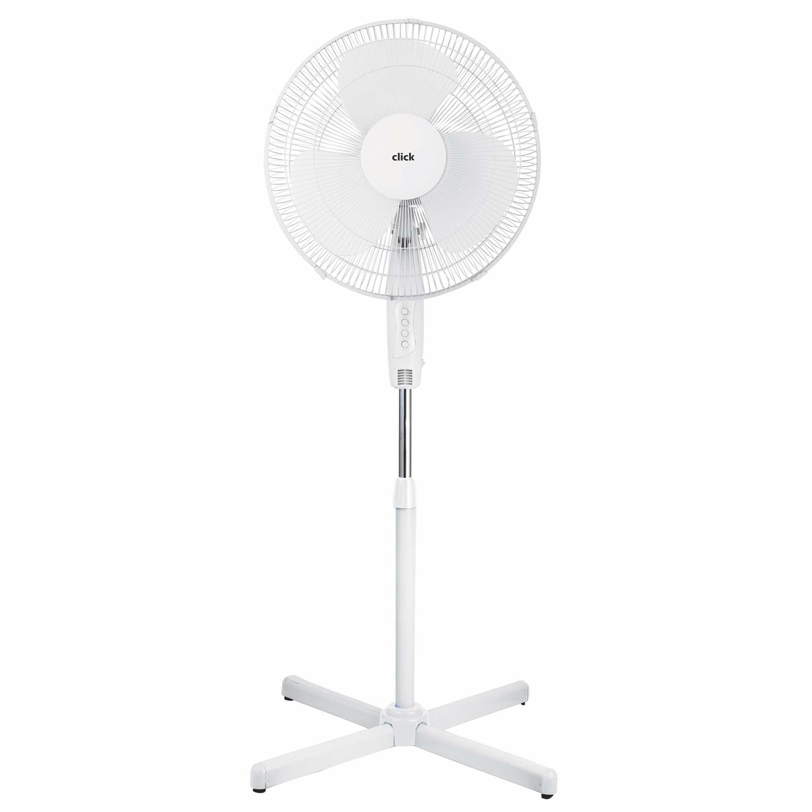 Click 40cm White Pedestal Fan - Bunnings Australia