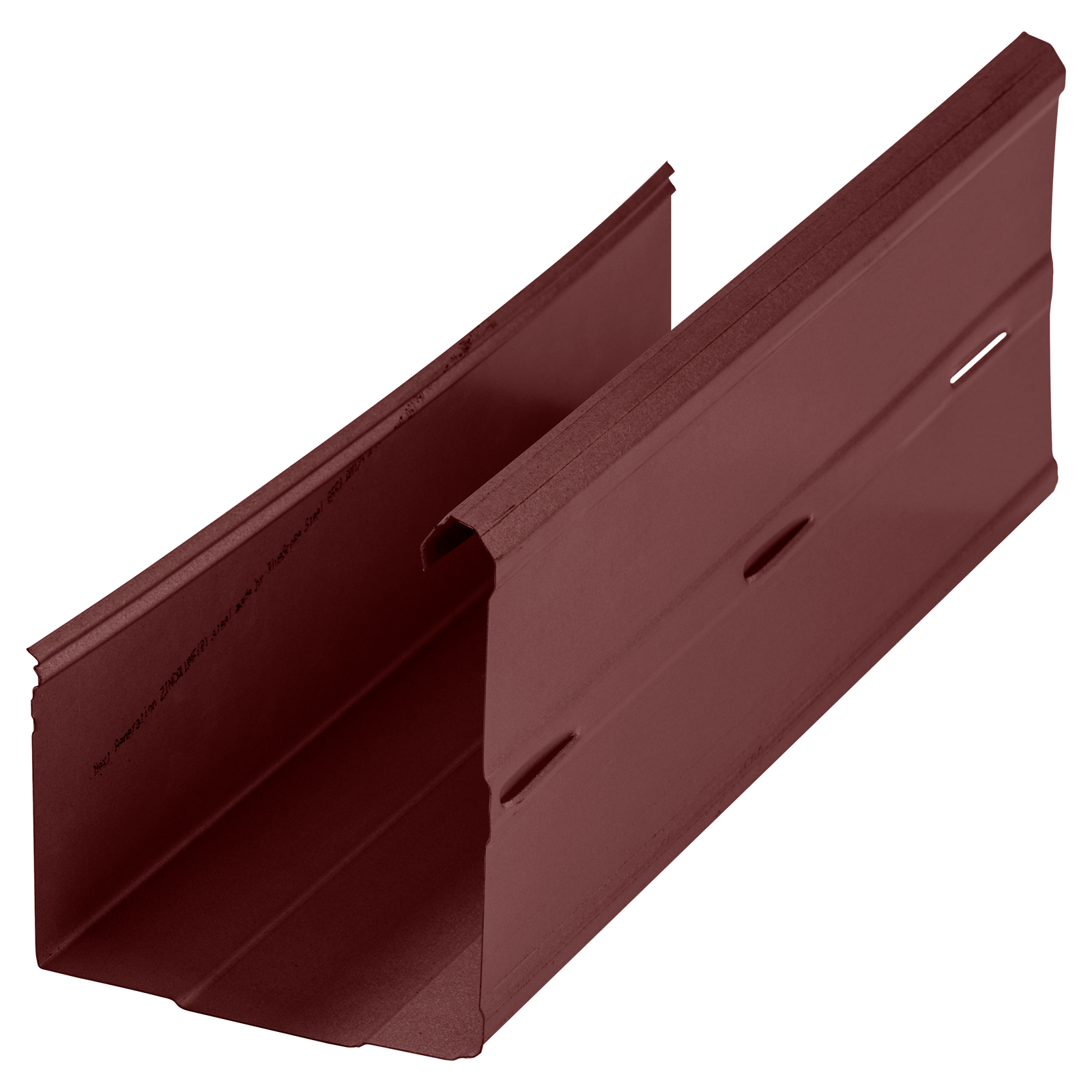 Colorbond 125mm Emline Slotted Guttering - Manor Red - Bunnings Australia