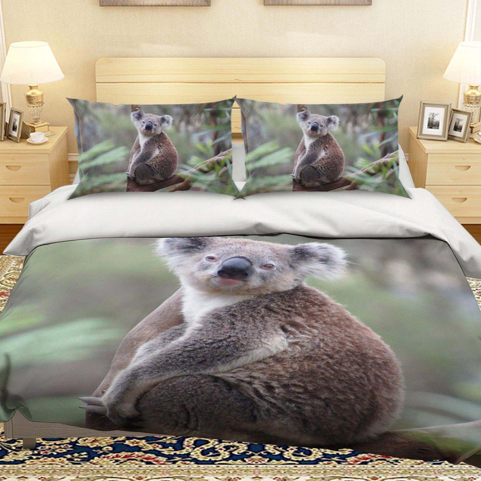 3D Koala 1968 Bedding Set Pillowcases Quilt Duvet Cover Set Queen King ...