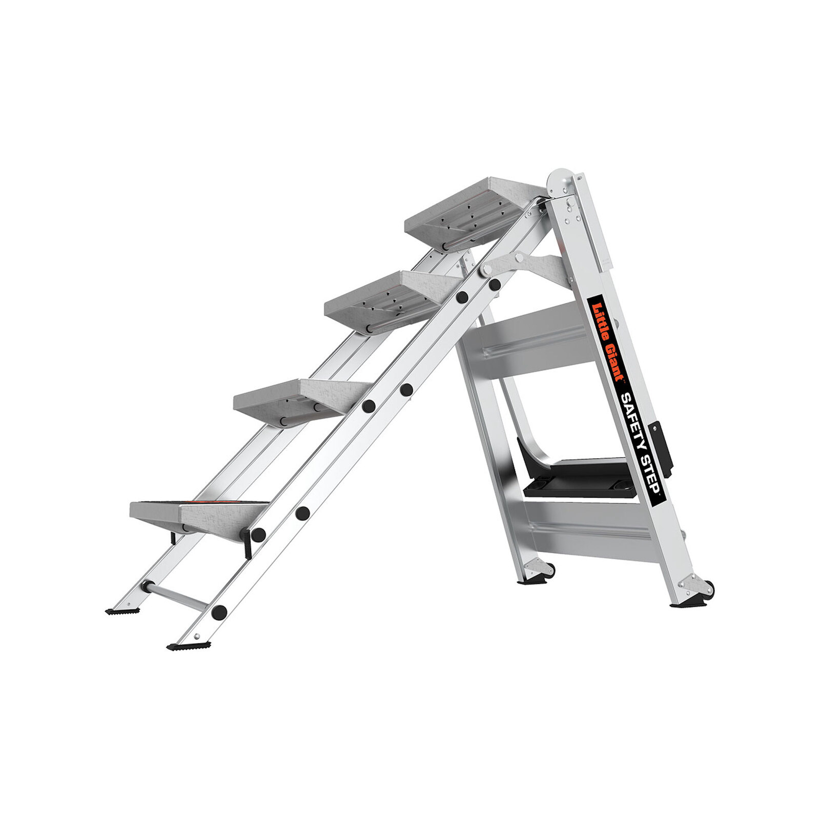 Little Giant 150kg Aluminium Safety Step 4 without Bar Single Side ...