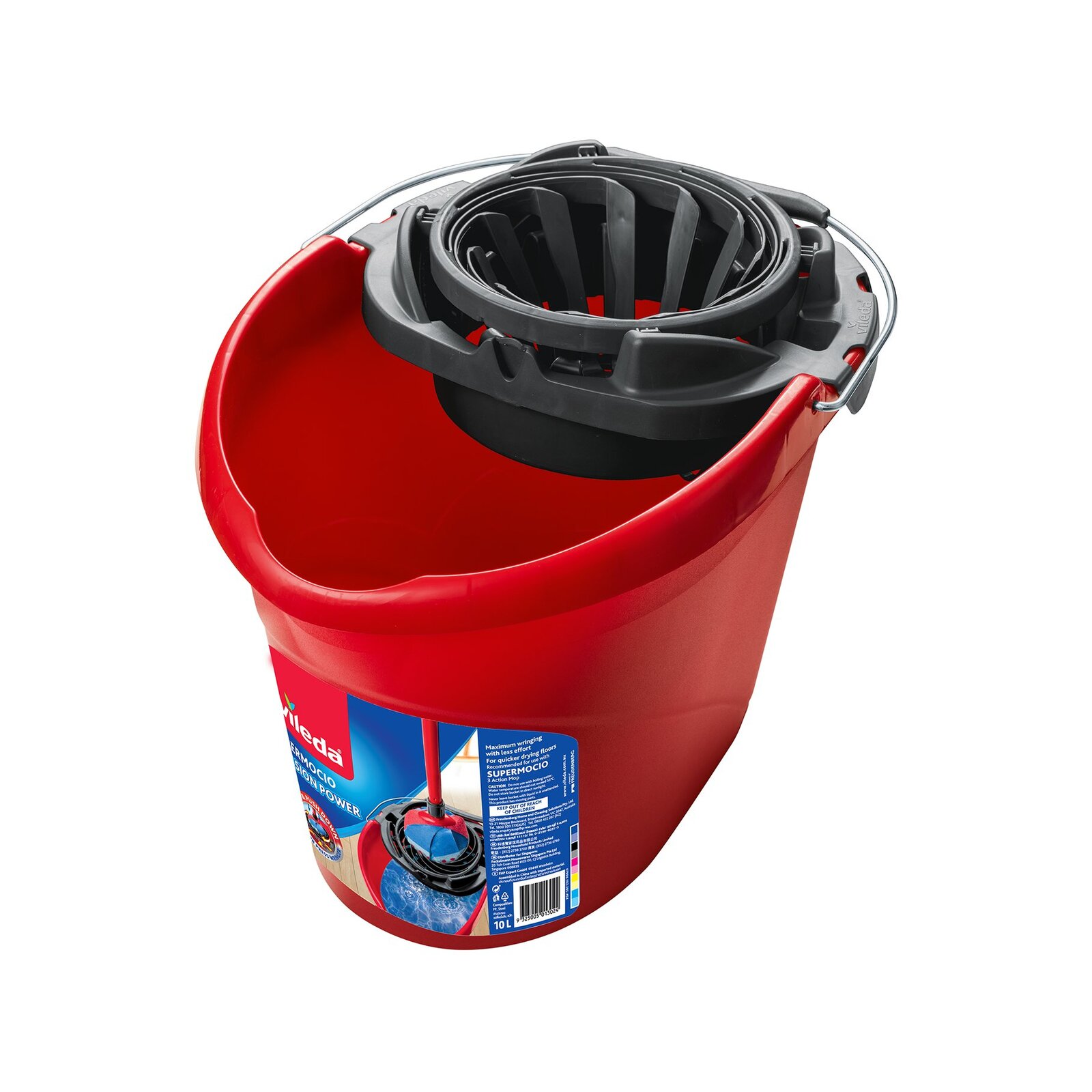Vileda SuperMocio Bucket With Torsion Power Wringer - Bunnings Australia