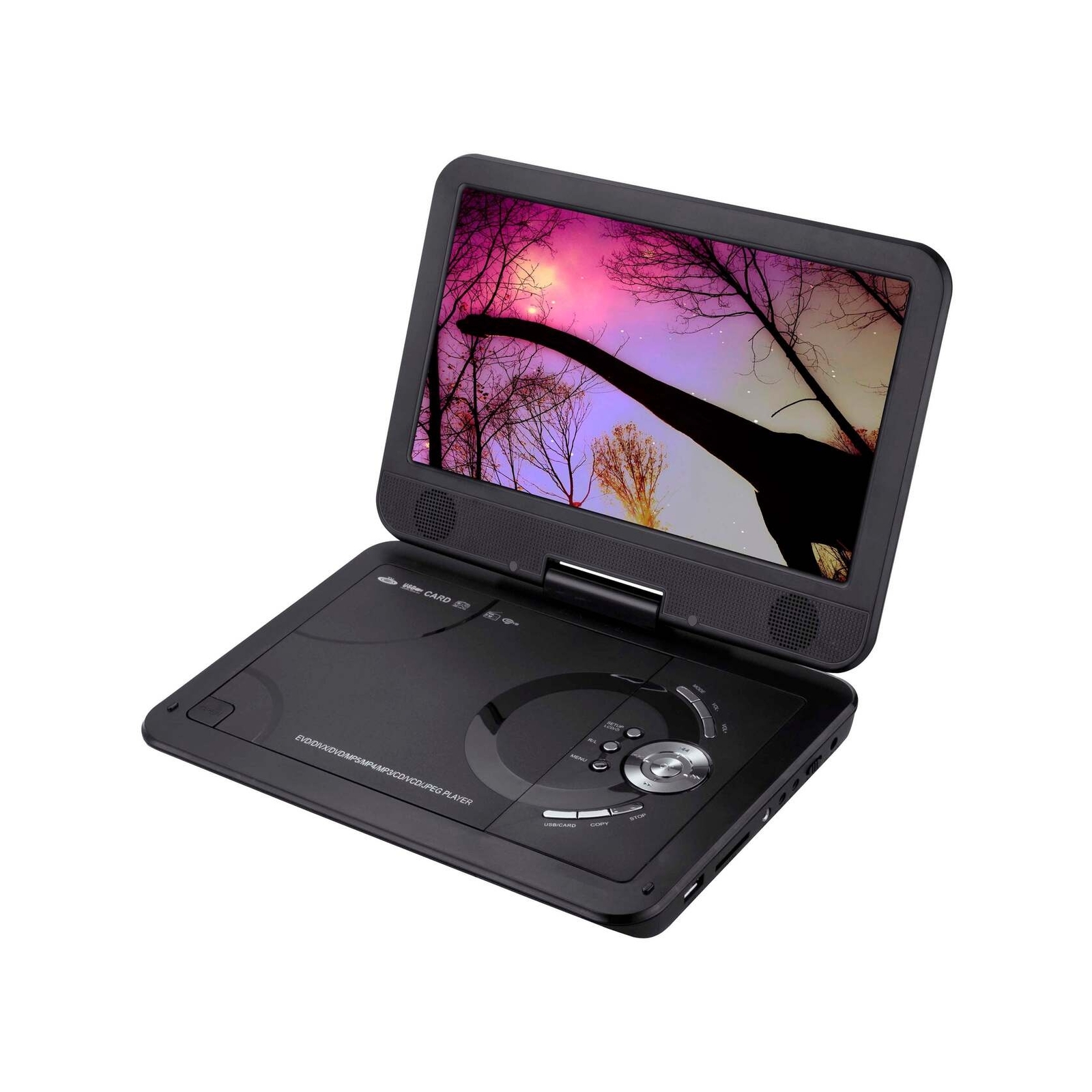 Lenoxx 10.1" Portable Dvd Player W/ 270-degrees Swivel-screen ...
