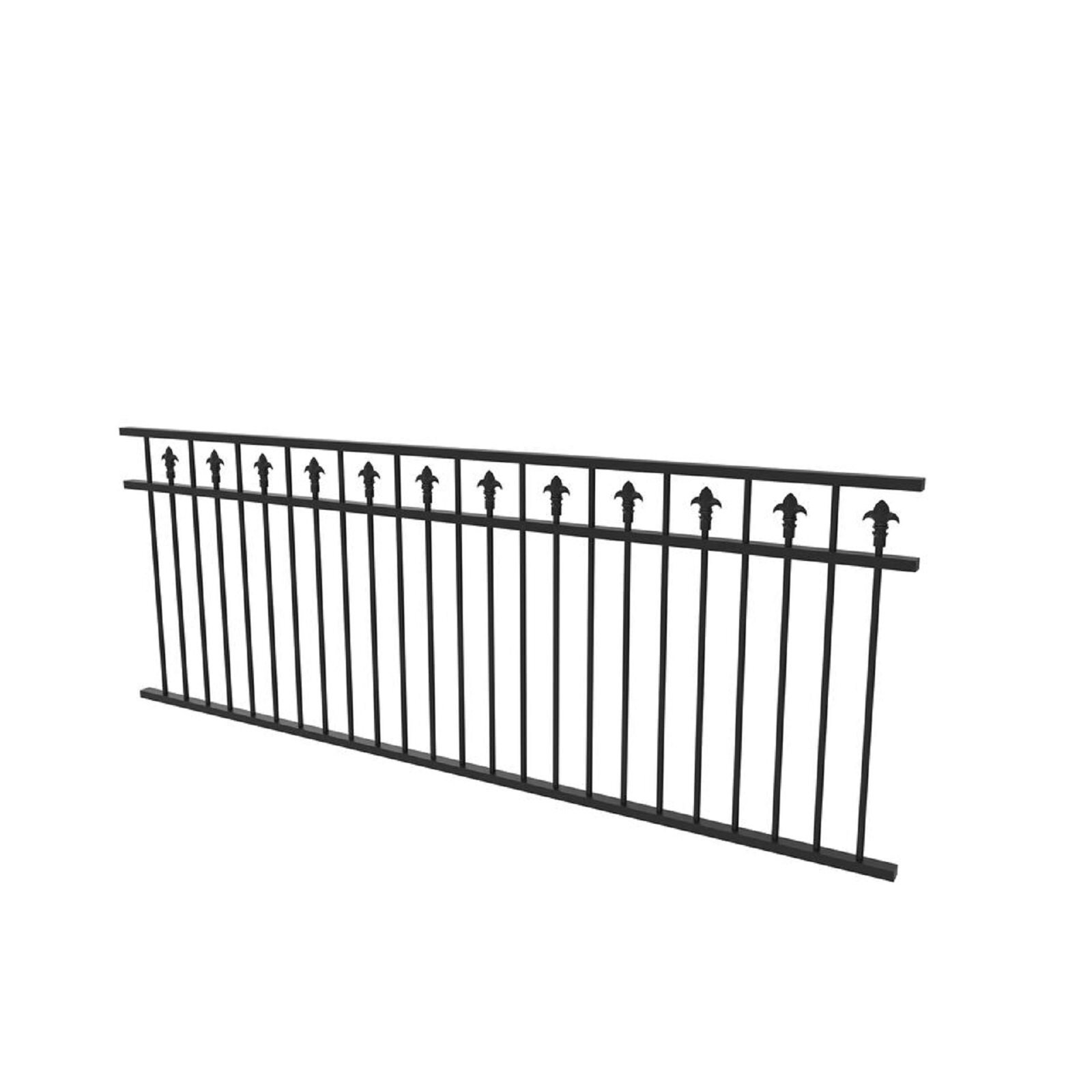 Protector Aluminium 2400 x 900mm Custom Double Top Rail With Spears ...
