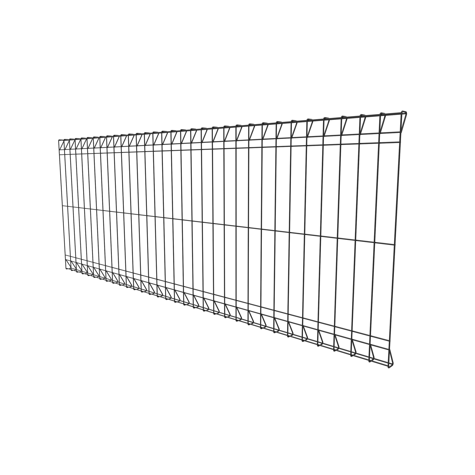 Protector Aluminium 2400 x 900 x 40mm Black Steel Wire Mesh Fence Panel ...