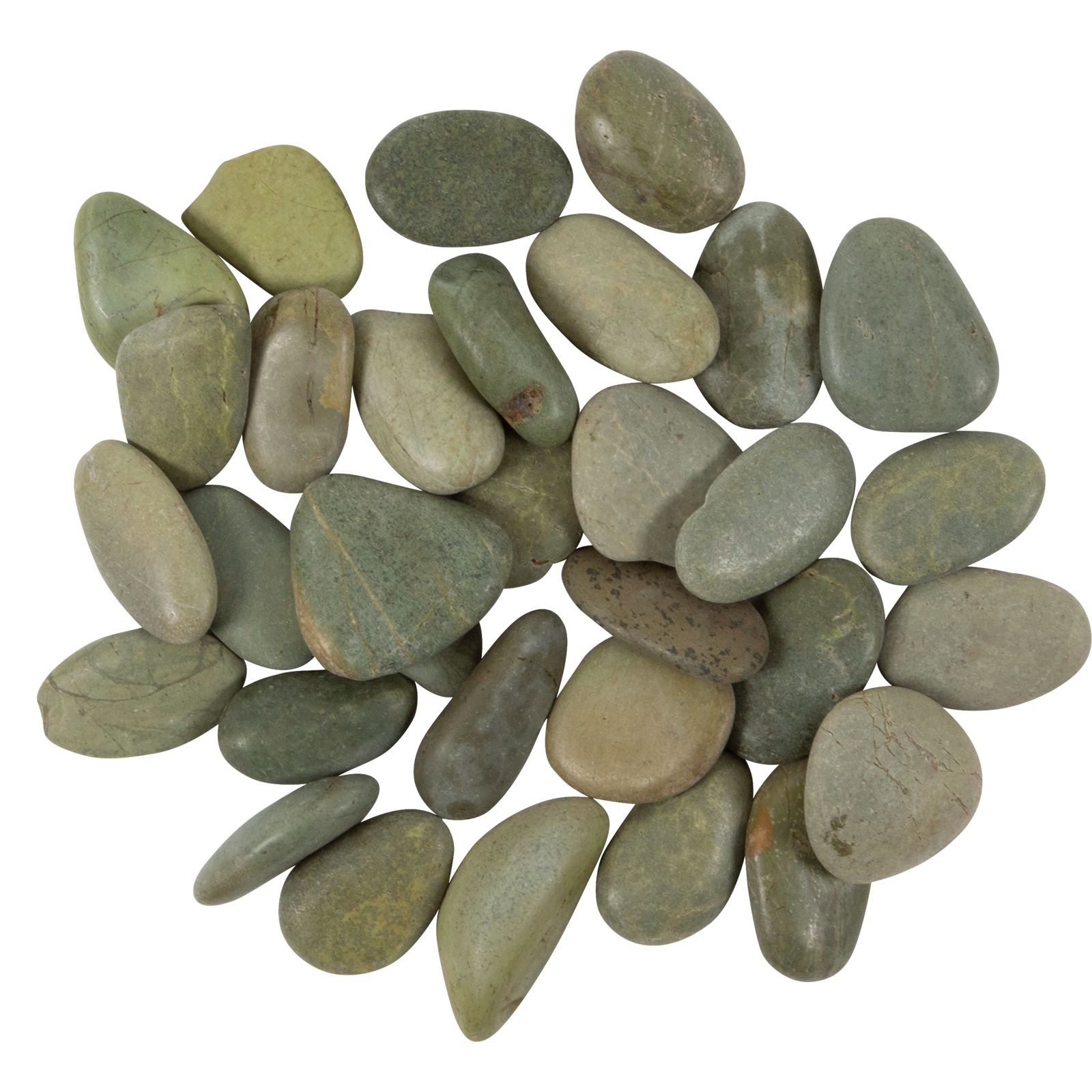 Tuscan Path 30 - 50mm 10kg Green Wash Pebbles - Bunnings Australia