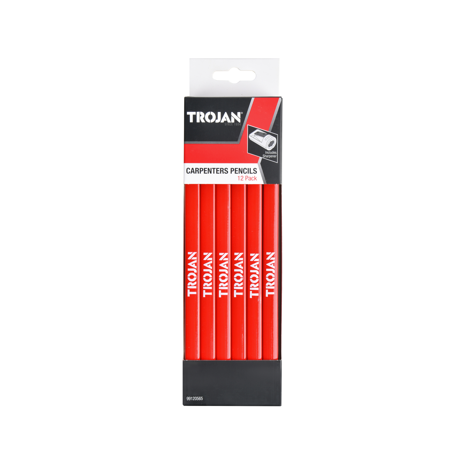 Trojan Carpenters Pencils - 12 Pack - Bunnings Australia