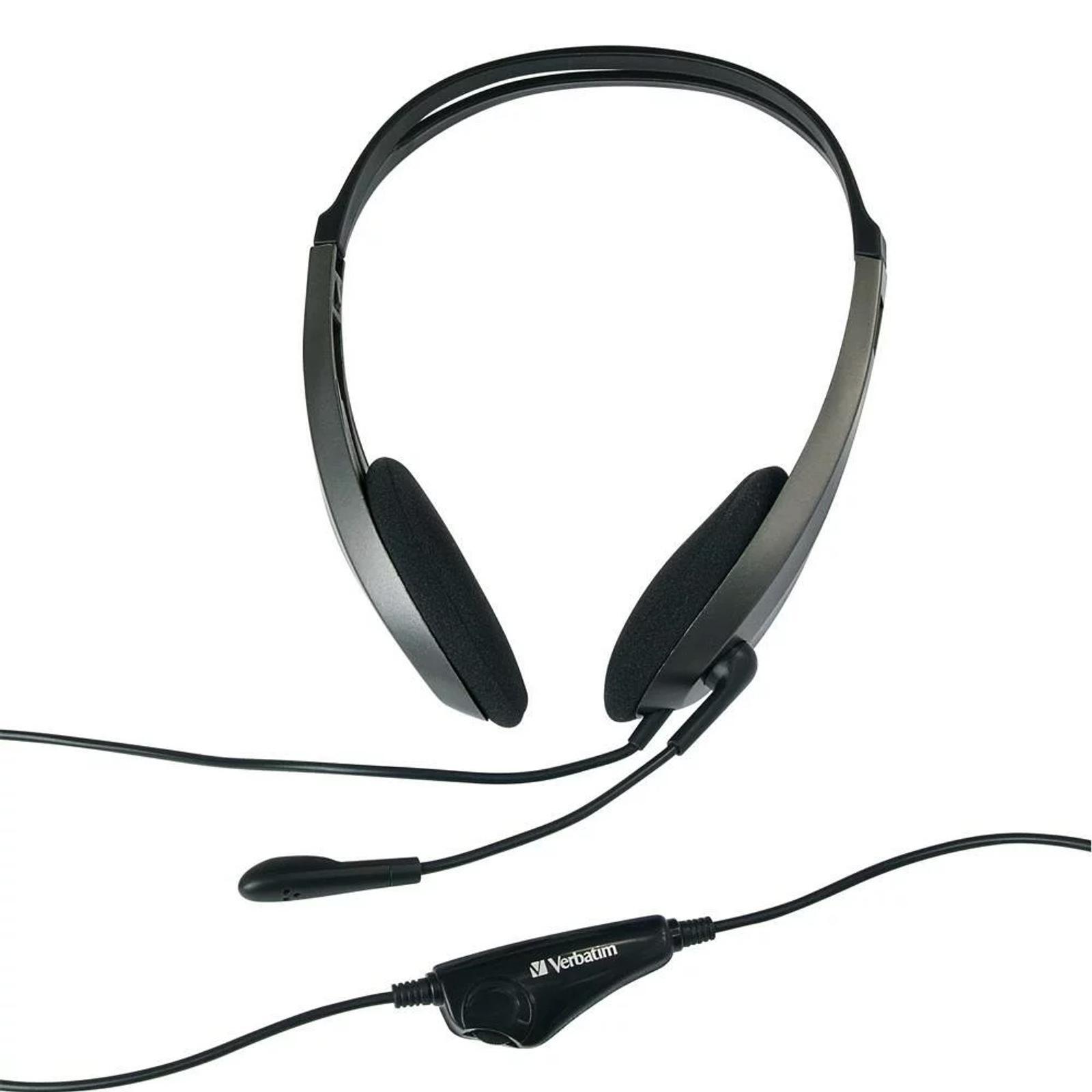 Verbatim Multimedia/Gaming Headset w/Microphone Black - Bunnings Australia
