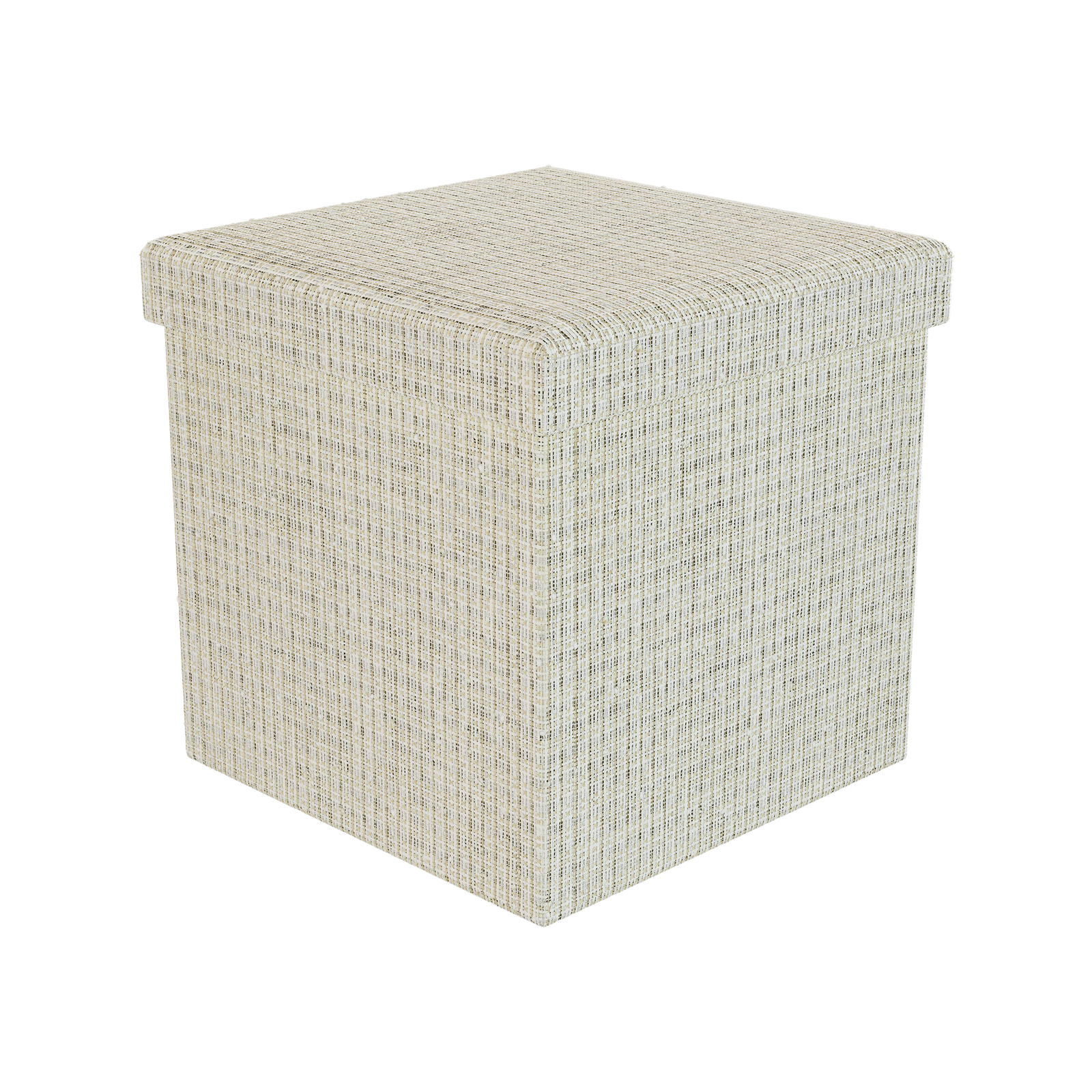 Flexi Storage Living Cotton Paper Weave Square Storage Ottoman ...