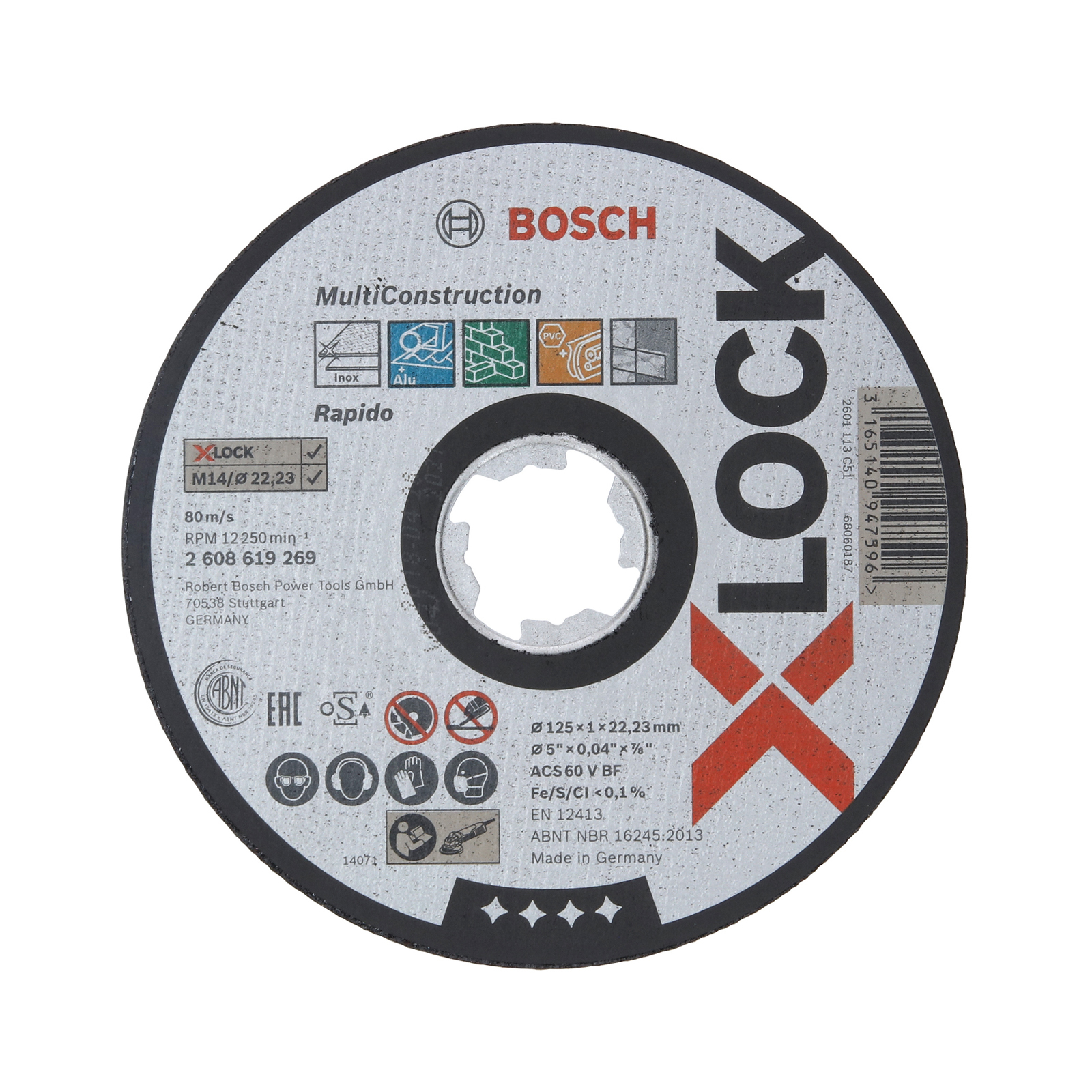 Bosch 125mm X-Lock Multi Construction Cutting Disc - Bunnings New Zealand