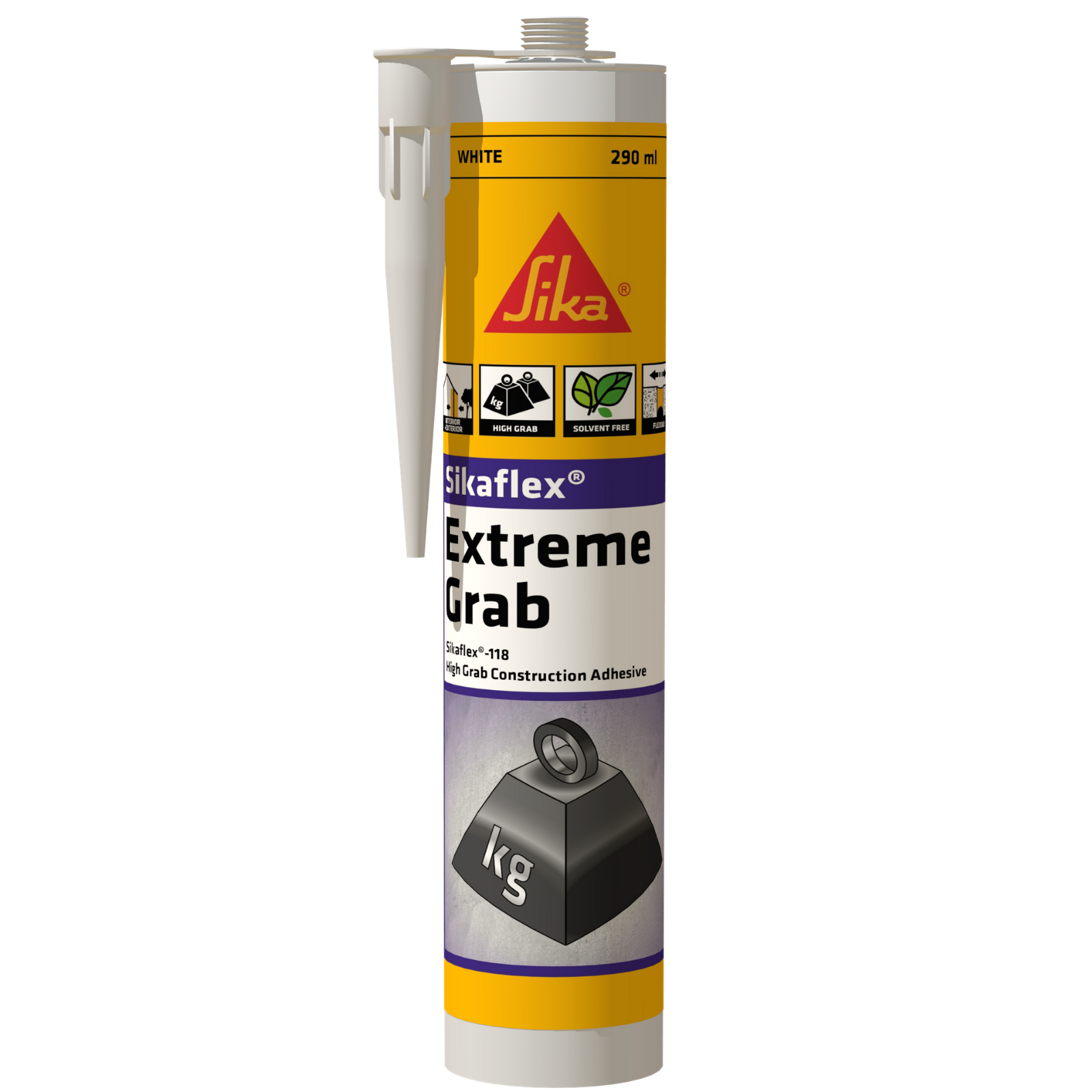 Sika 290ml Sikaflex®-118 Extreme Grab Construction Adhesive - Bunnings ...