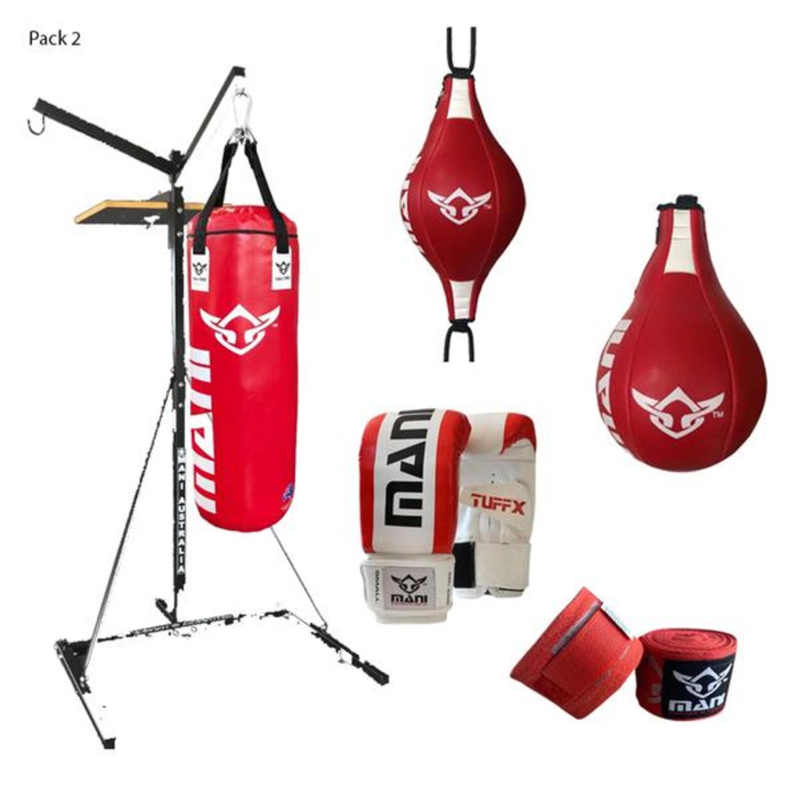 3 in 1 Bag Stand Combo with Mitts and wraps - Bunnings Australia