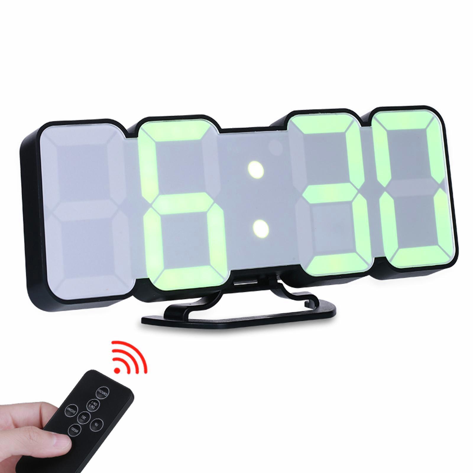 TODO LED Digital Alarm Clock Countdown Timer w/ Remote Control - Black ...