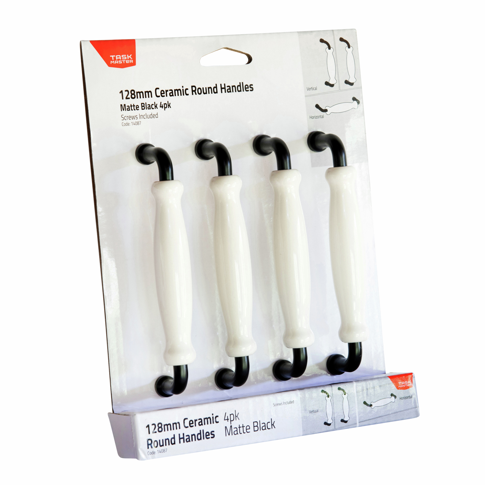 Taskmaster Ceramic Cabinet Handle - 4 Pack - Bunnings Australia