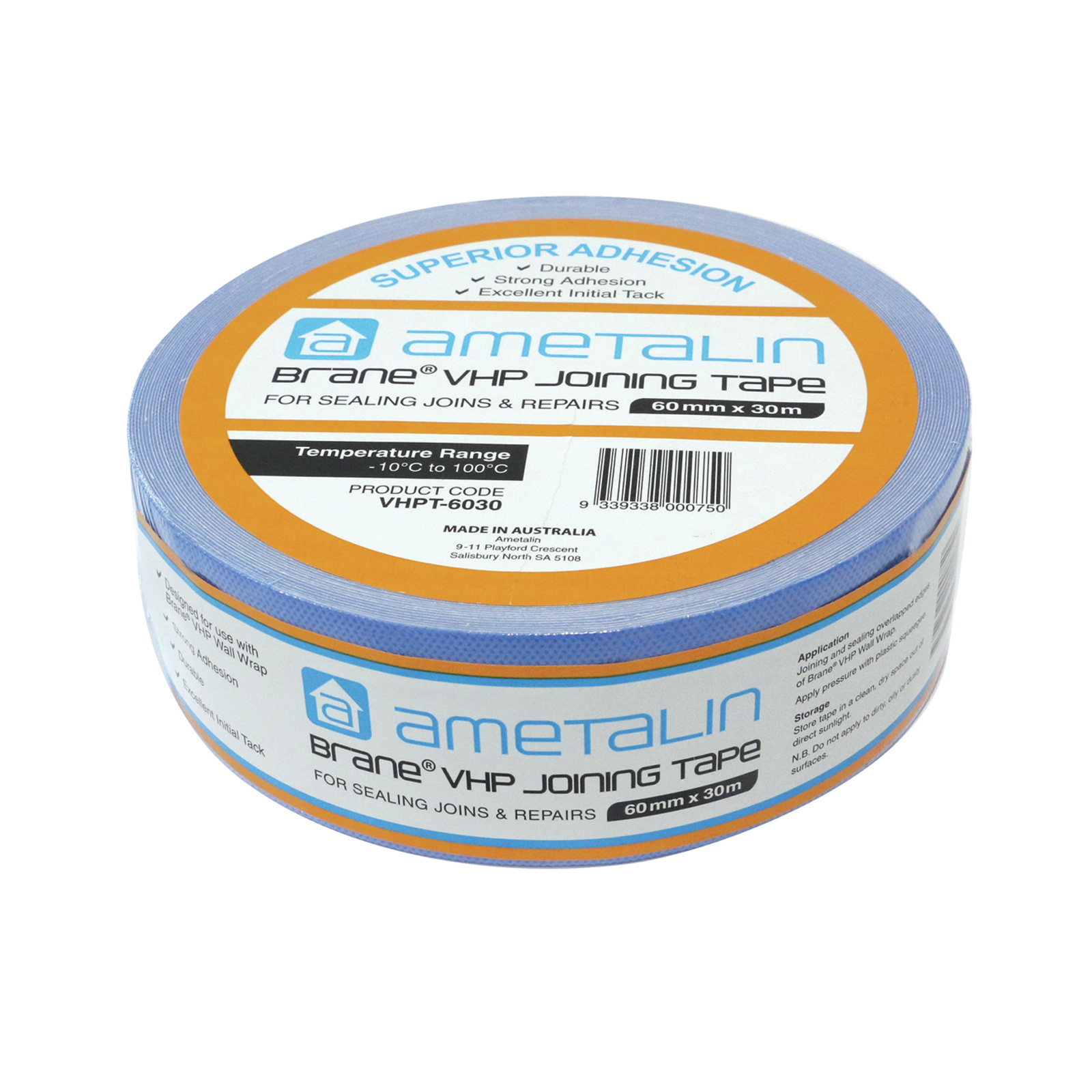 Ametalin Brane VHP 60mm x 30m Vapour Permeable Joining Tape - Bunnings Australia
