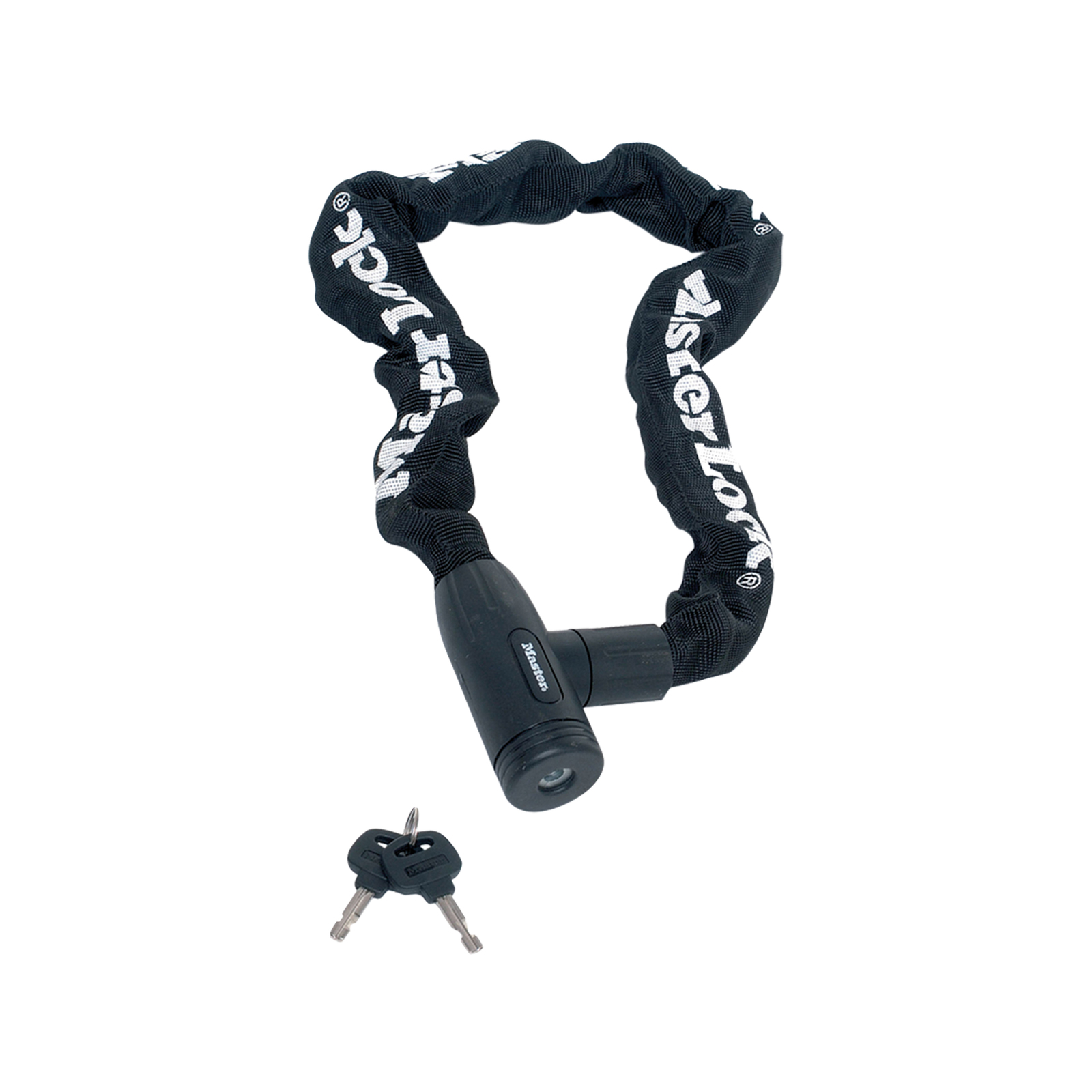 Master Lock 8mm x 0.9m Covered Chain With Integrated Key Lock ...