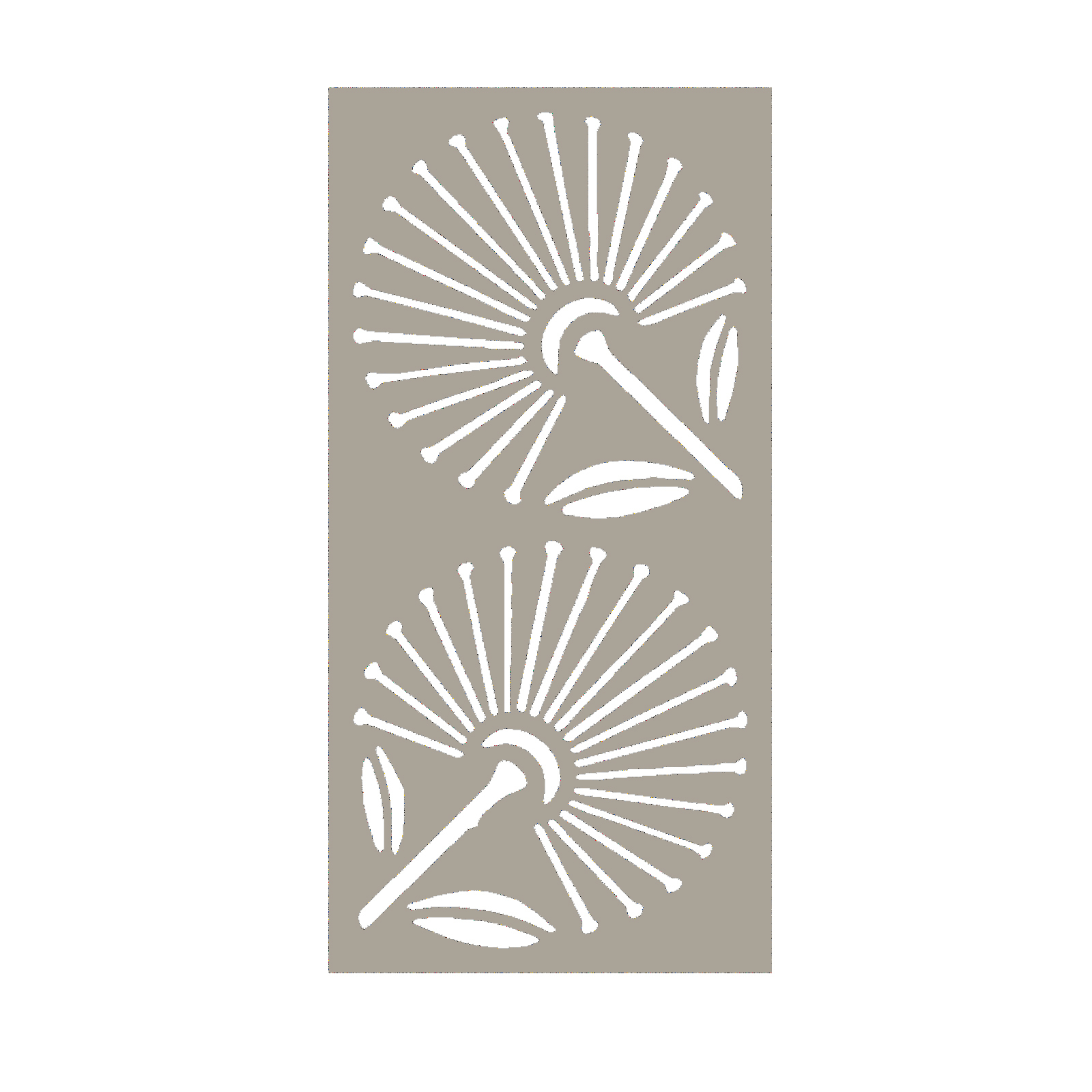 Protector Aluminium 900 x 1200 x 3mm Solid Aluminium Profile Dandelion ...