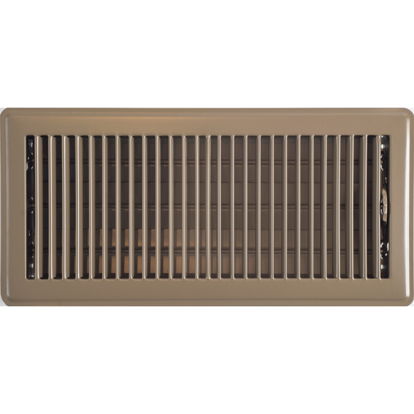 Accord 15 x 35cm Brown Metal Louvered Floor Register - Bunnings Australia