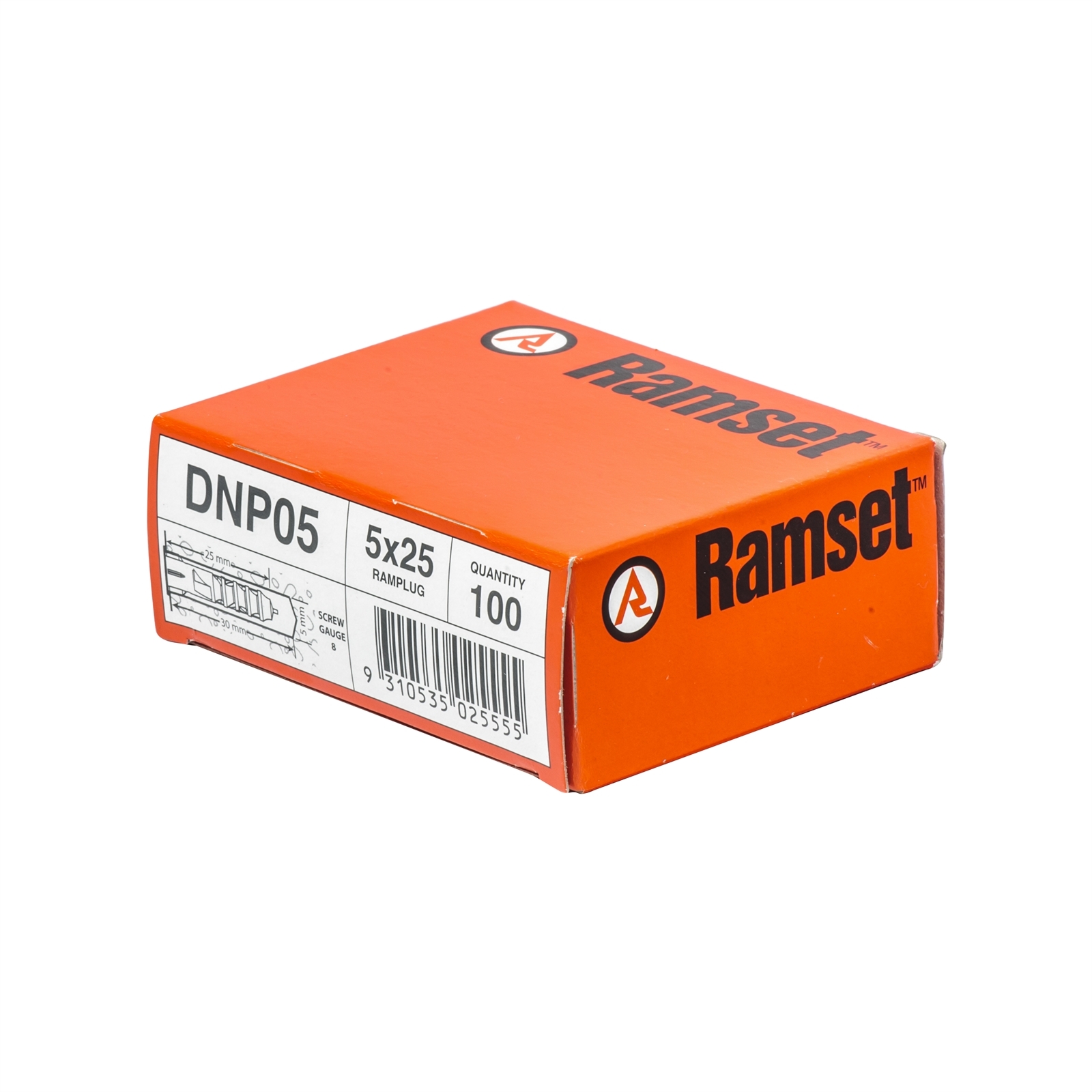 Ramset 5 x 25mm RamPlug - 100 Pack - Bunnings Australia