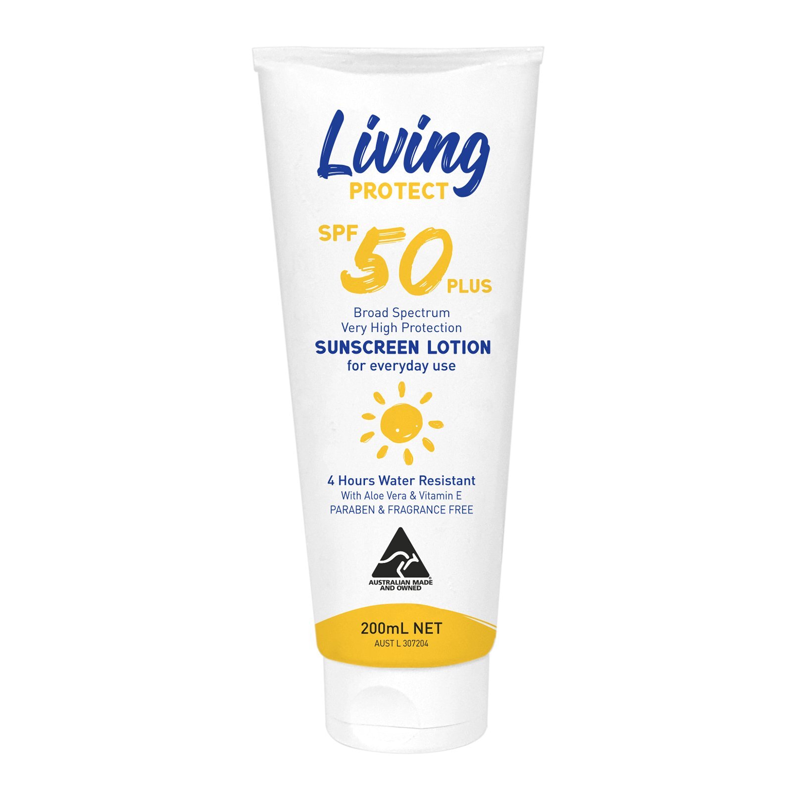 Living Protect 200ml SPF50 Plus Sunscreen Tube - Bunnings Australia