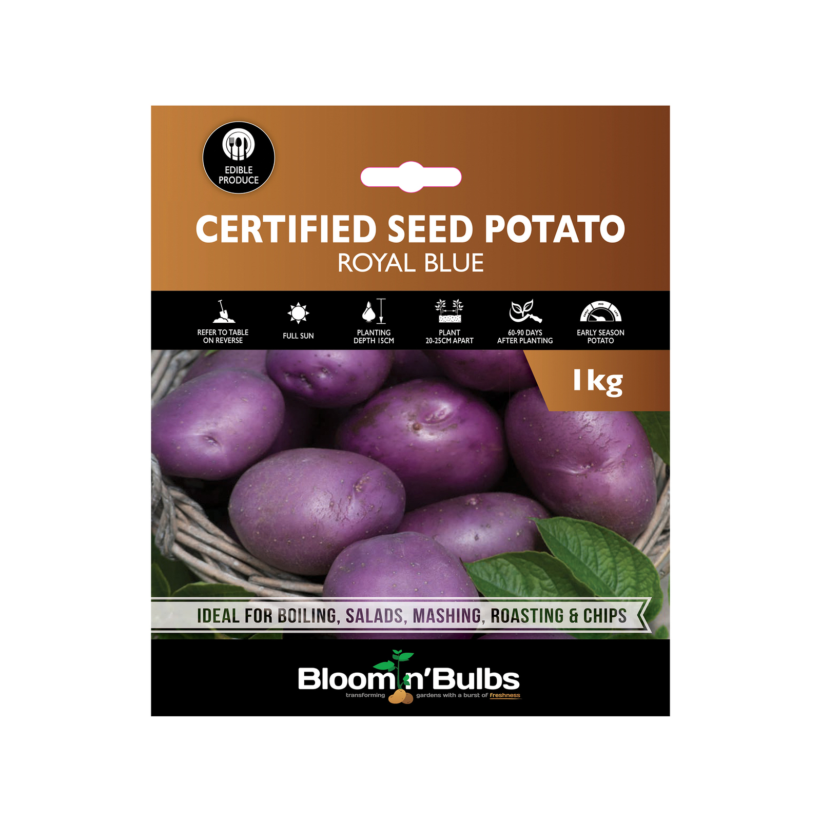 Bloomin' Bulbs Seed Potato Royal Blue - 1kg - Bunnings Australia