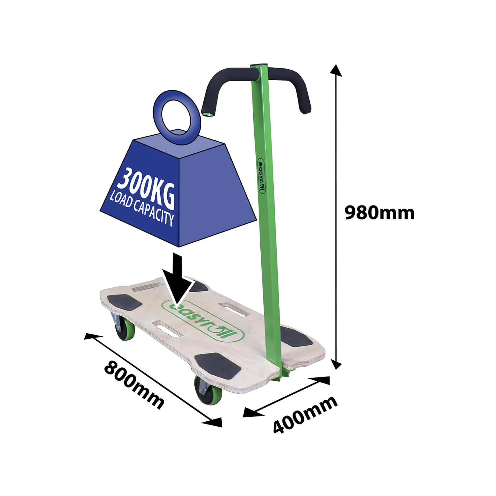 Easyroll Multipurpose Dolly With Pull Handle - Bunnings Australia