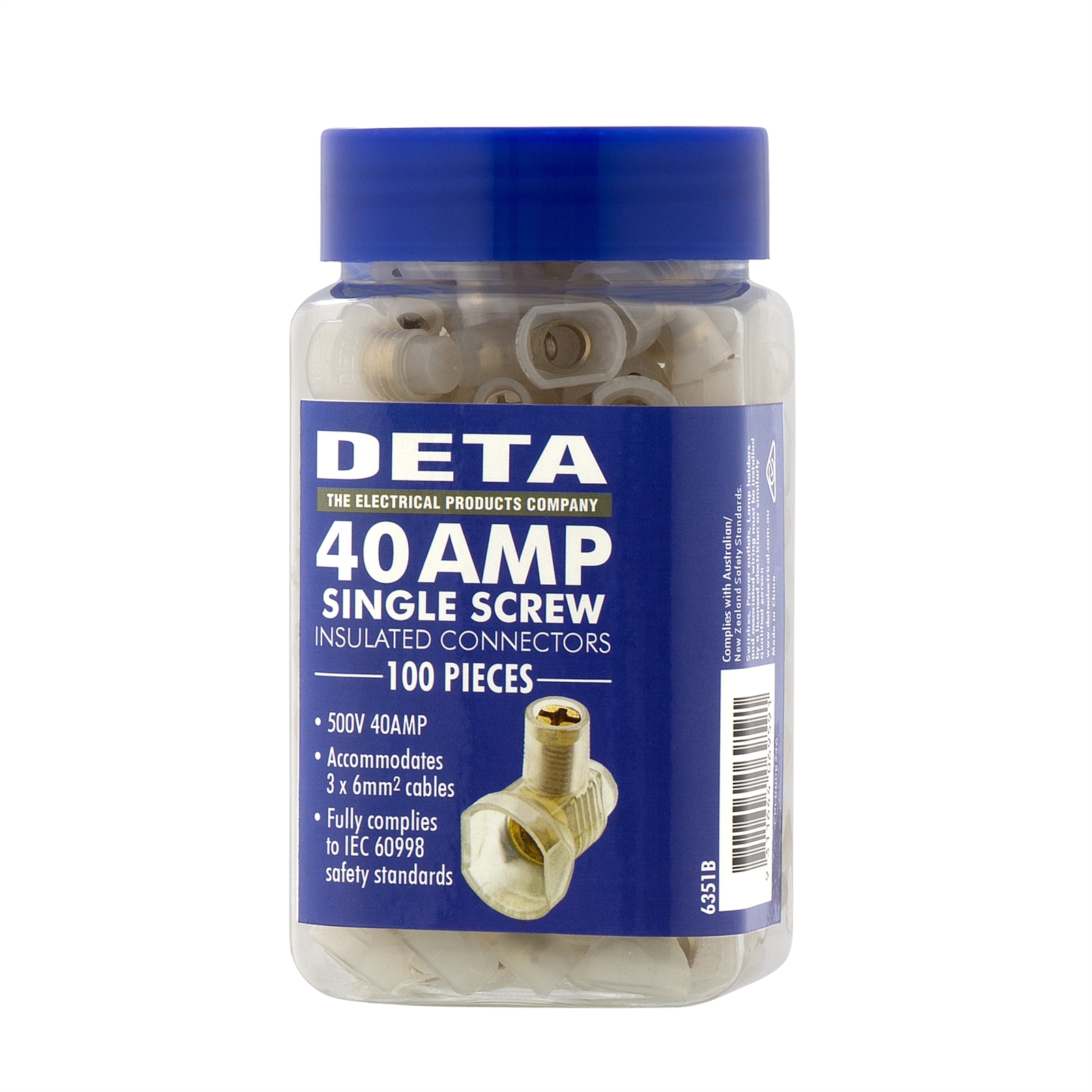 Deta Single Screw Connector - 100 Pack - Bunnings Australia