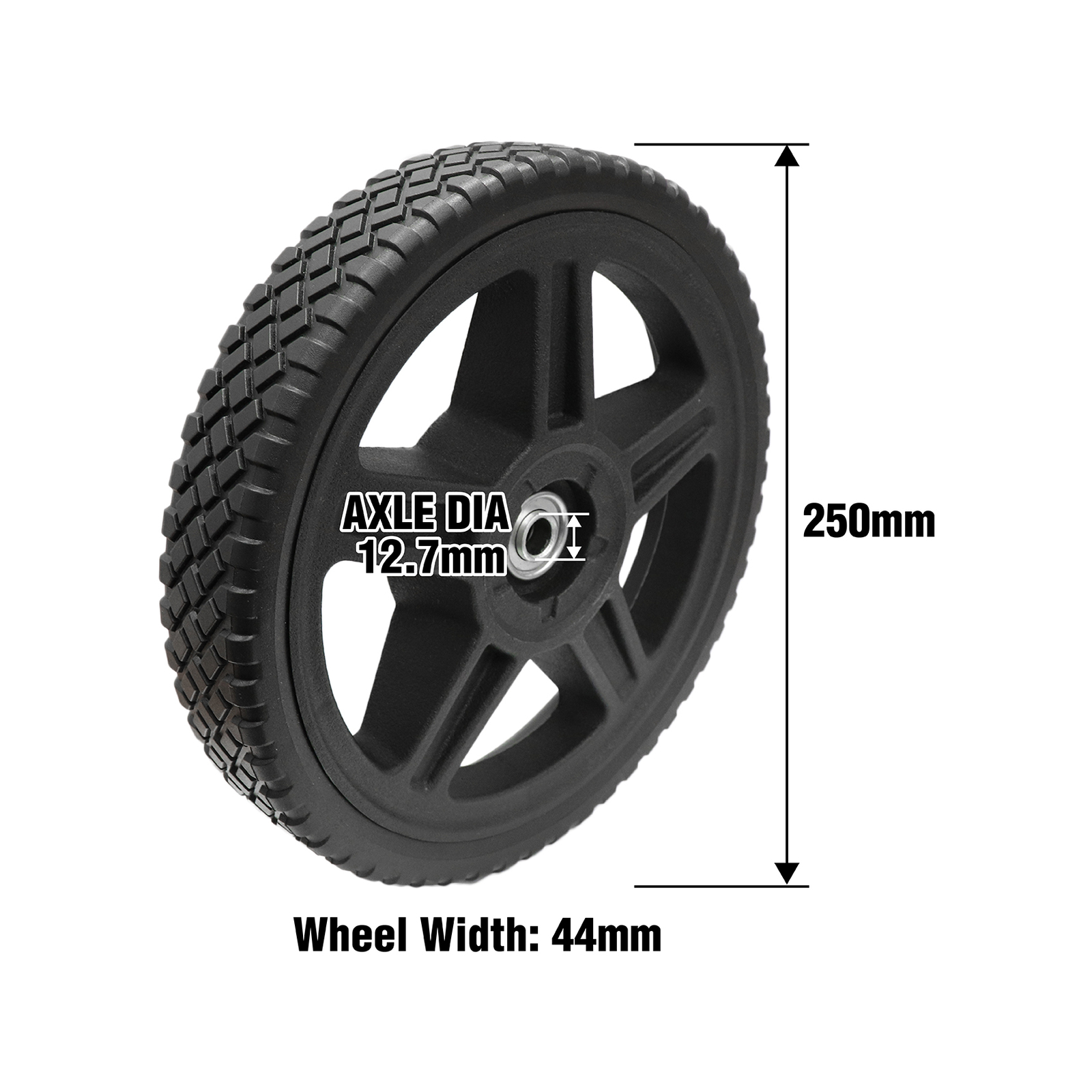 Easyroll 250mm 30kg Spoked Wheel - Bunnings Australia