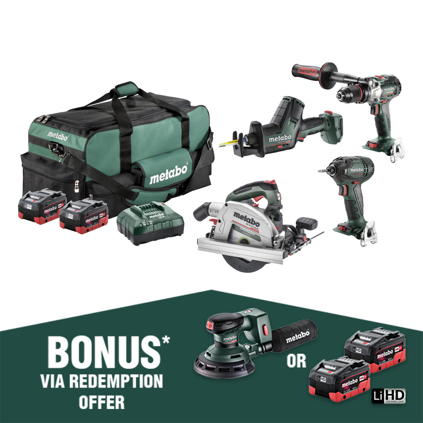 Metabo Brushless 4 Piece Combo Kit 2 x 5.5AH AU68402650 - Bunnings ...