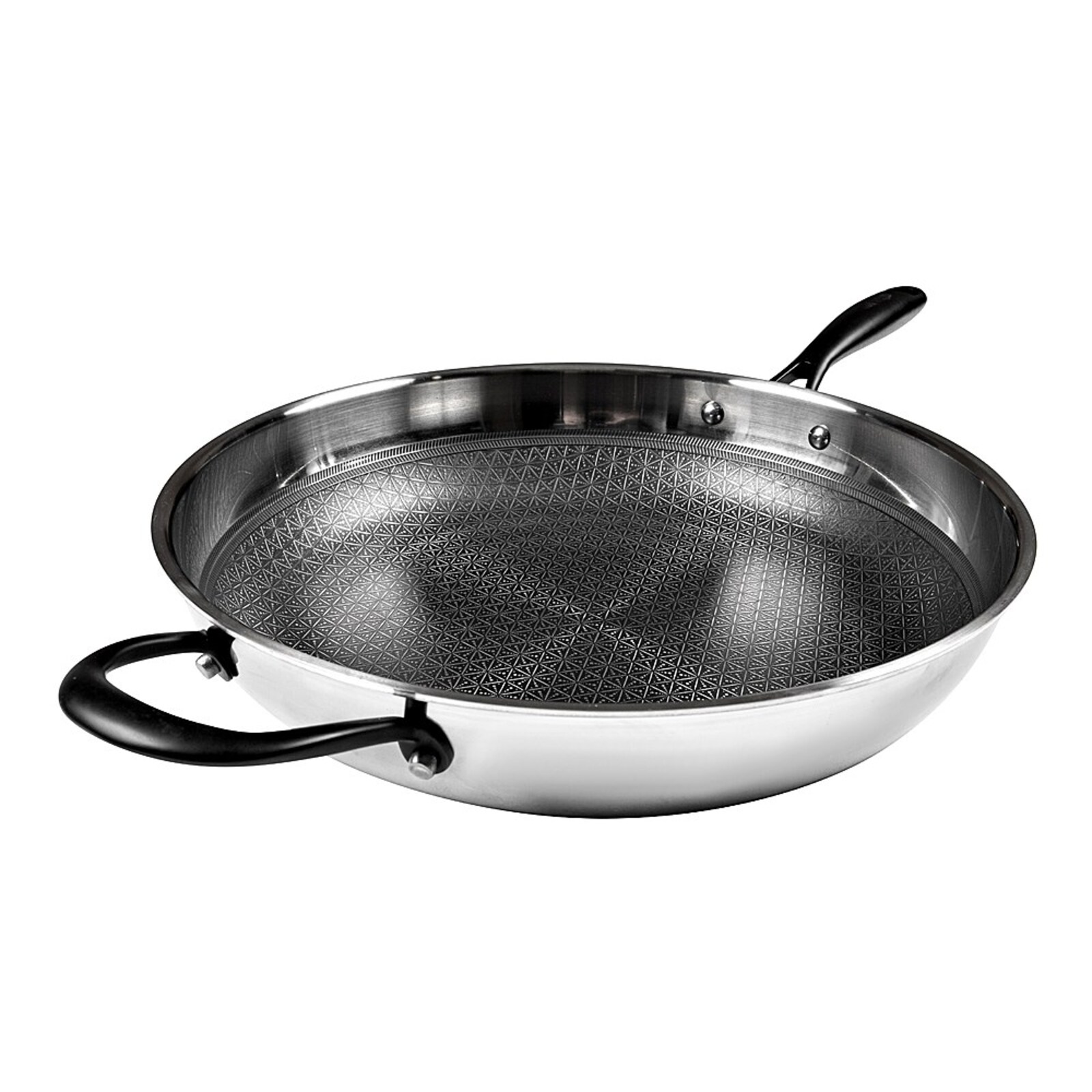 Baccarat Triton 32cm Stainless Steel Non Stick Frypan with Helper ...