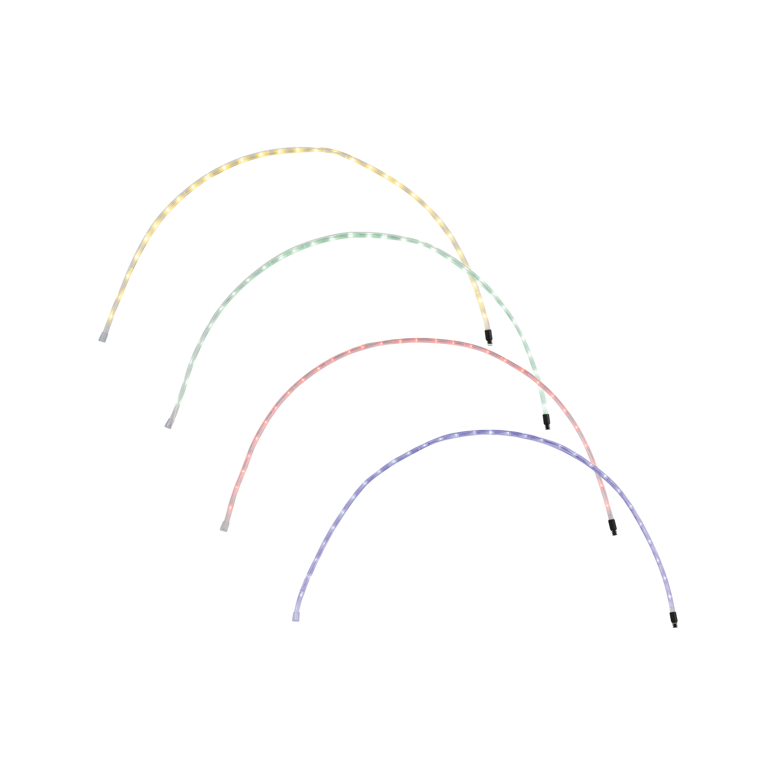 Arlec 4 Pack Multi Colour LED Garden Arch Rope light Stakes Low Voltage ...