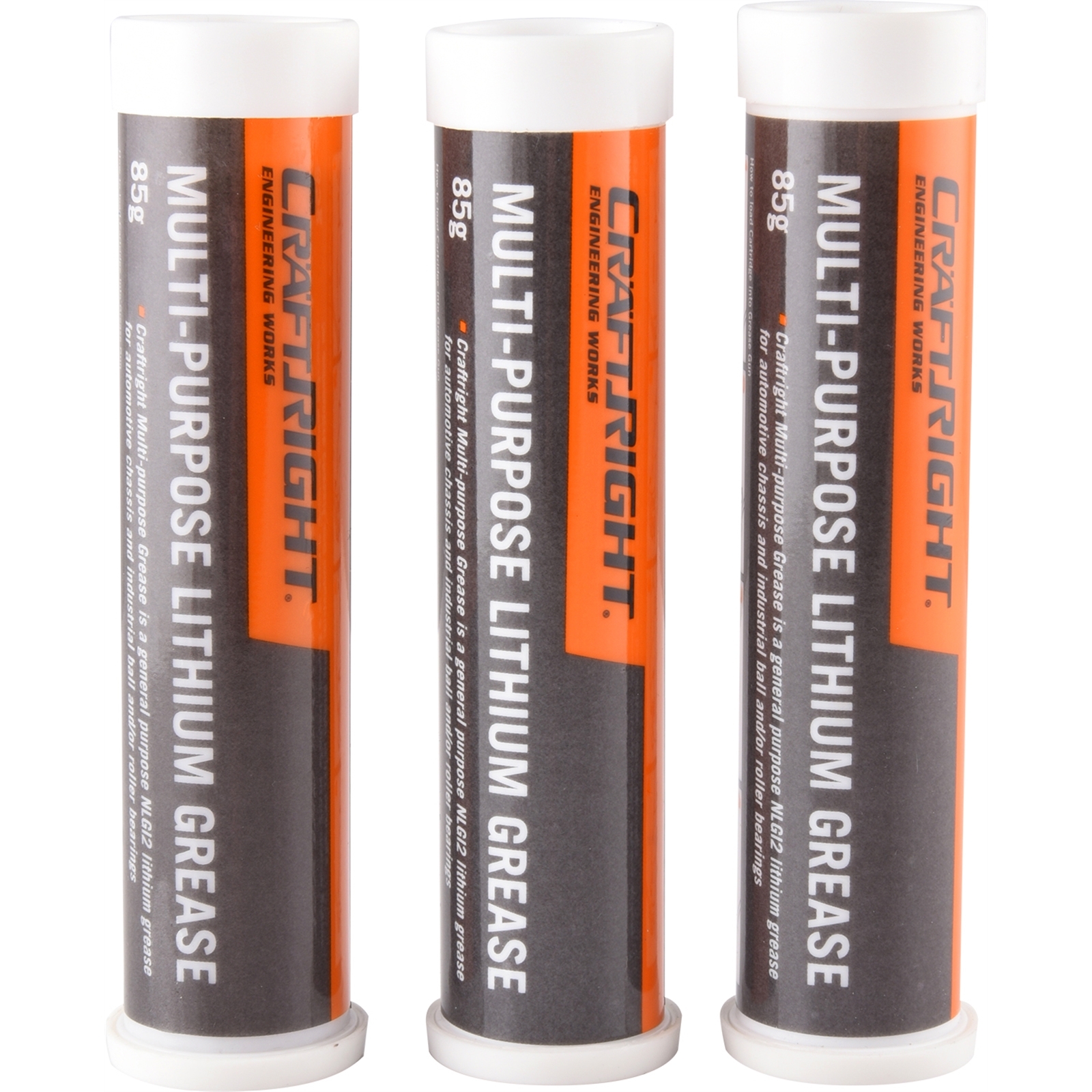 Craftright Mini Grease Cartridge 85g Orange 3pk - Bunnings New Zealand