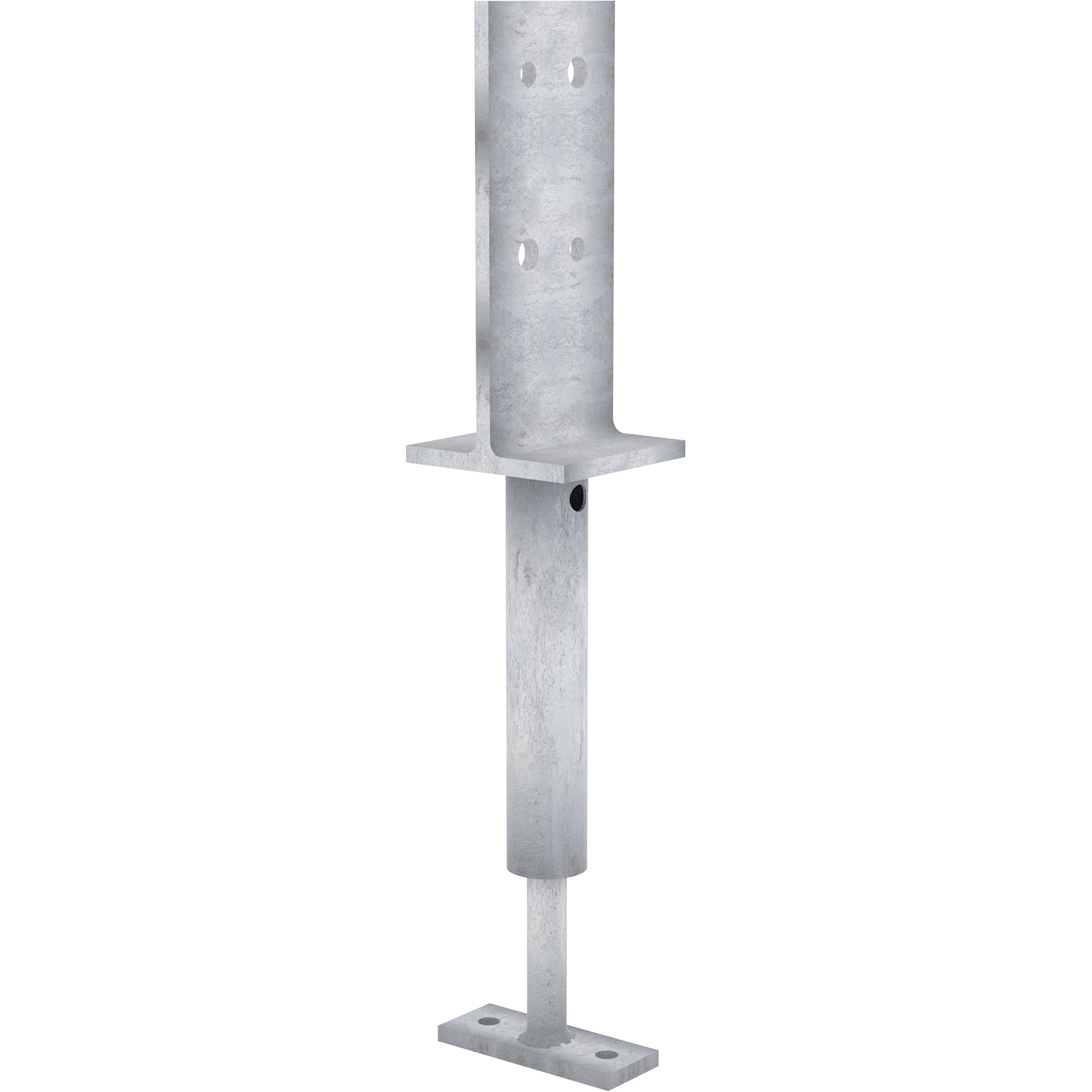 Dunnings 115mm Galvanised Adjustable T Blade Post Support - Bunnings ...