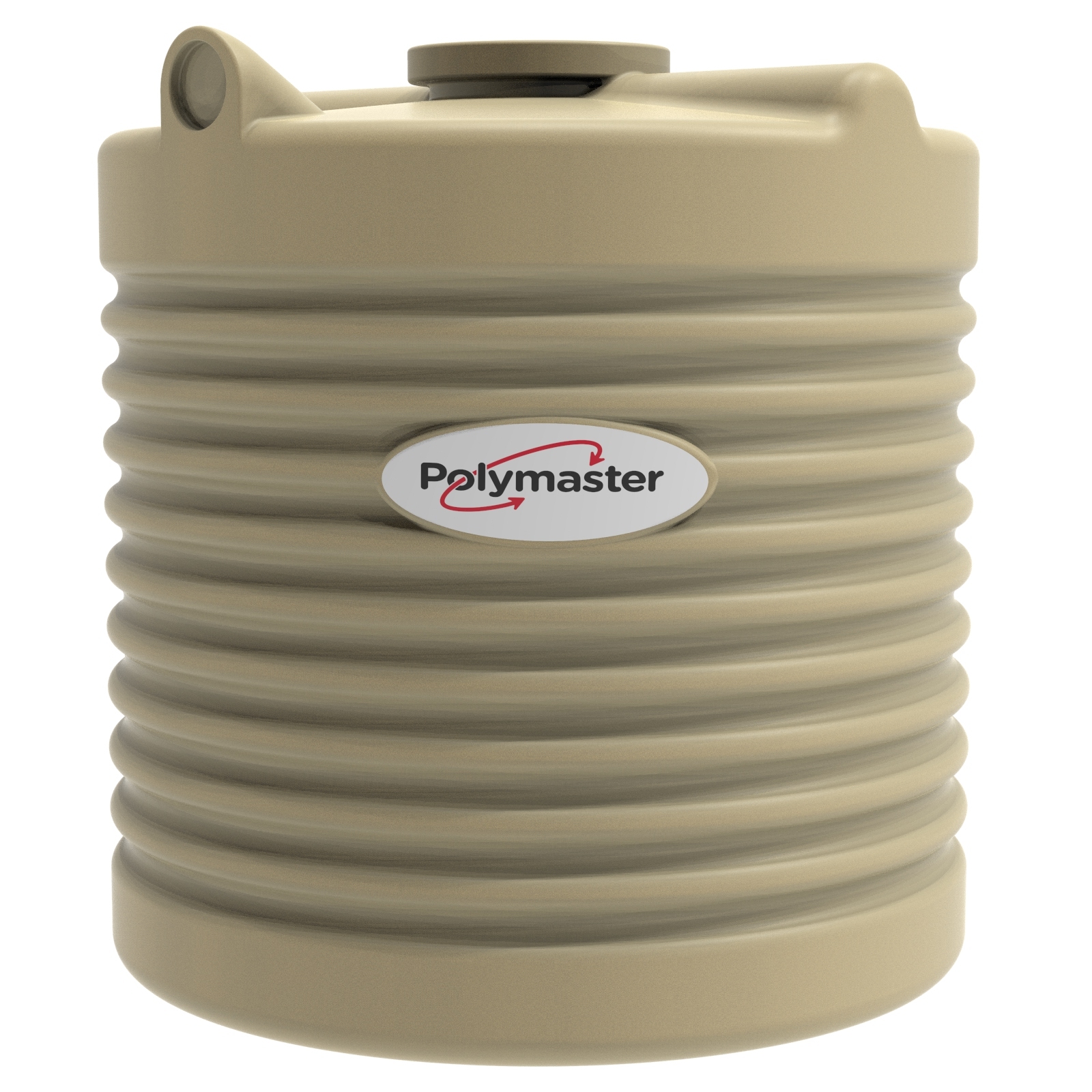 Polymaster 600L Round Corrugated Poly Water Tank - Beige - Bunnings ...