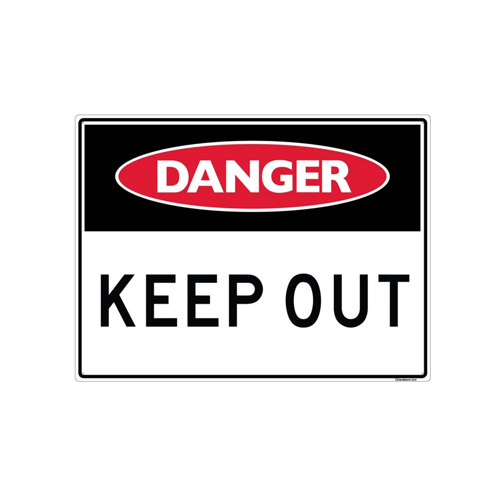 Sandleford 450 x 600mm Keep Out Plastic Sign - Bunnings Australia