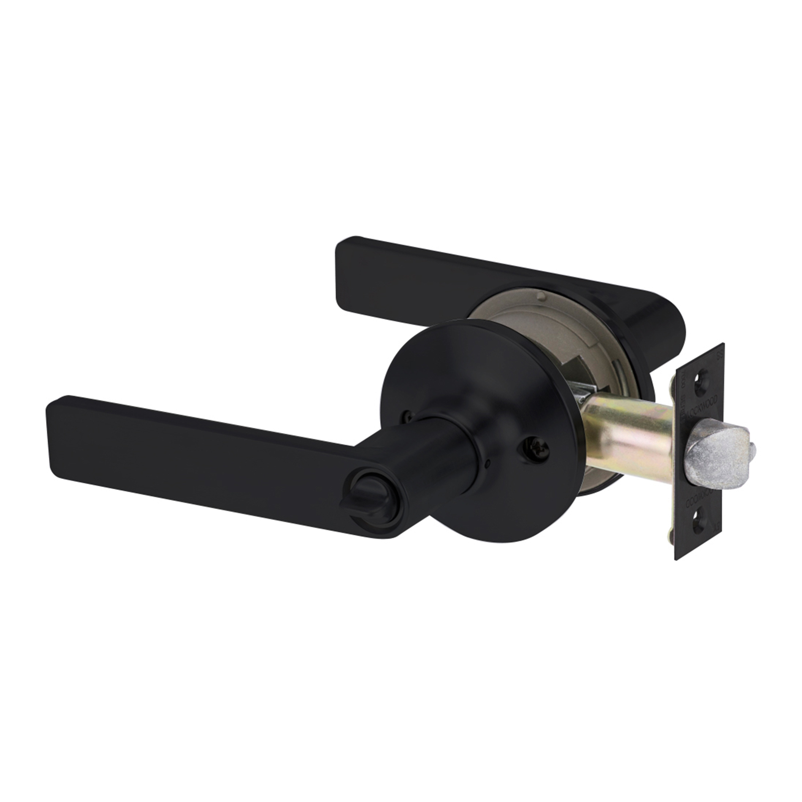 Lockwood 35-51mm Matt Black Entrance Lever - Bunnings Australia