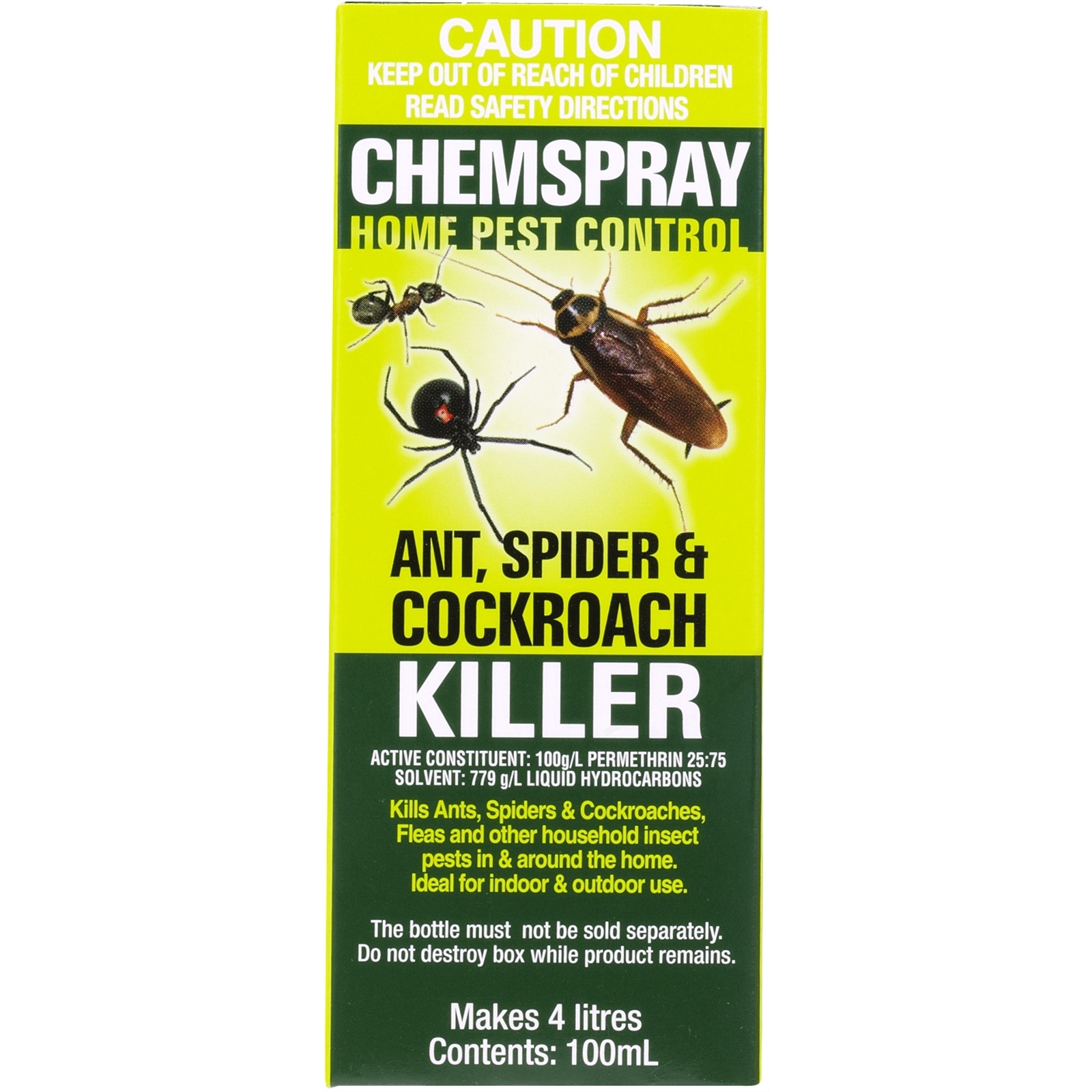 Amgrow 100ml Chemspray Ant Spider And Cockroach Killer Concentrate ...