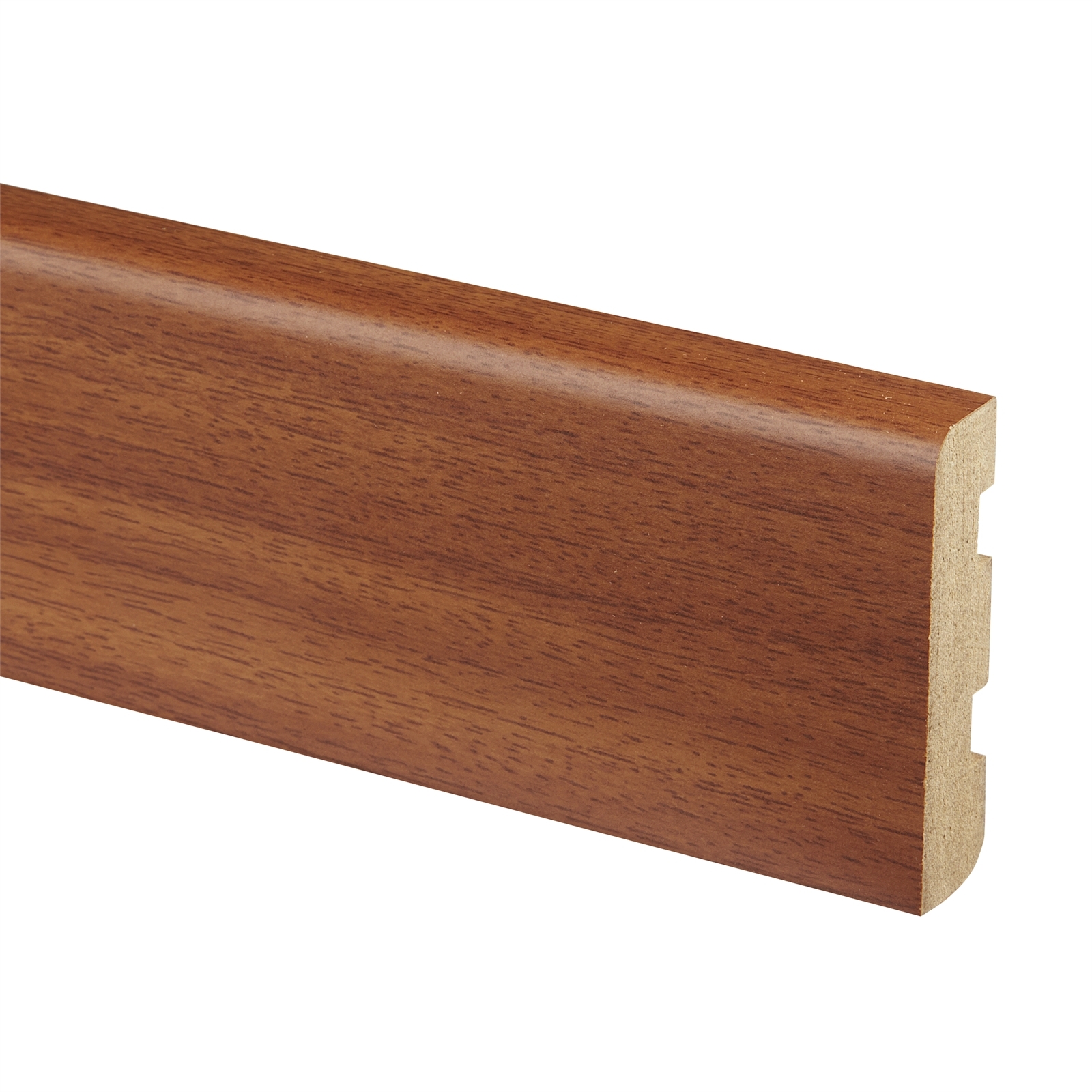 60mm 3.6m Moulding Cherry / Cedar MDF Bullnose Click'n'Stick 2 Pack ...