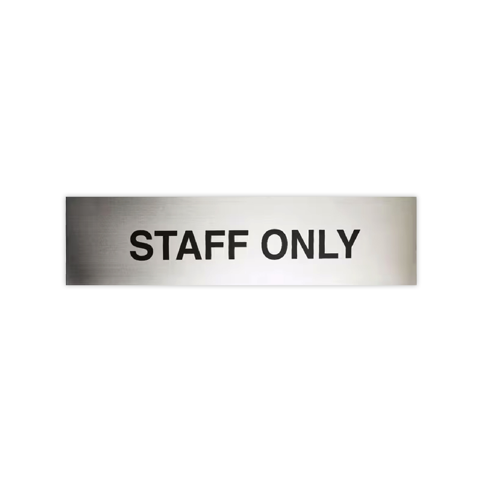 Sandleford 200 x 50mm Stainless Steel Staff Only Sign - Bunnings Australia
