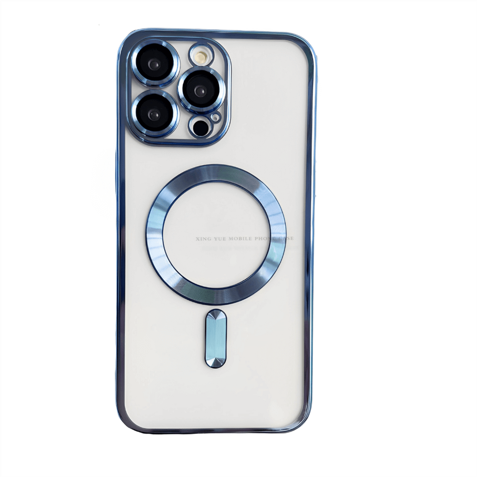 Magsafe TPU Case 14 Pro Shiny Dark Blue Case Shockproof Cover ...