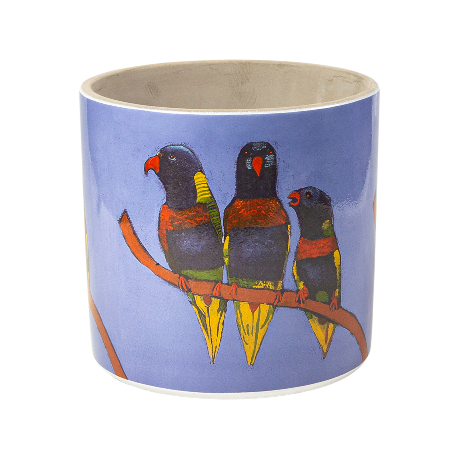 EDEN 20cm Warlu Birds Of Yuendumu 2 Indigenous Planter - Bunnings Australia