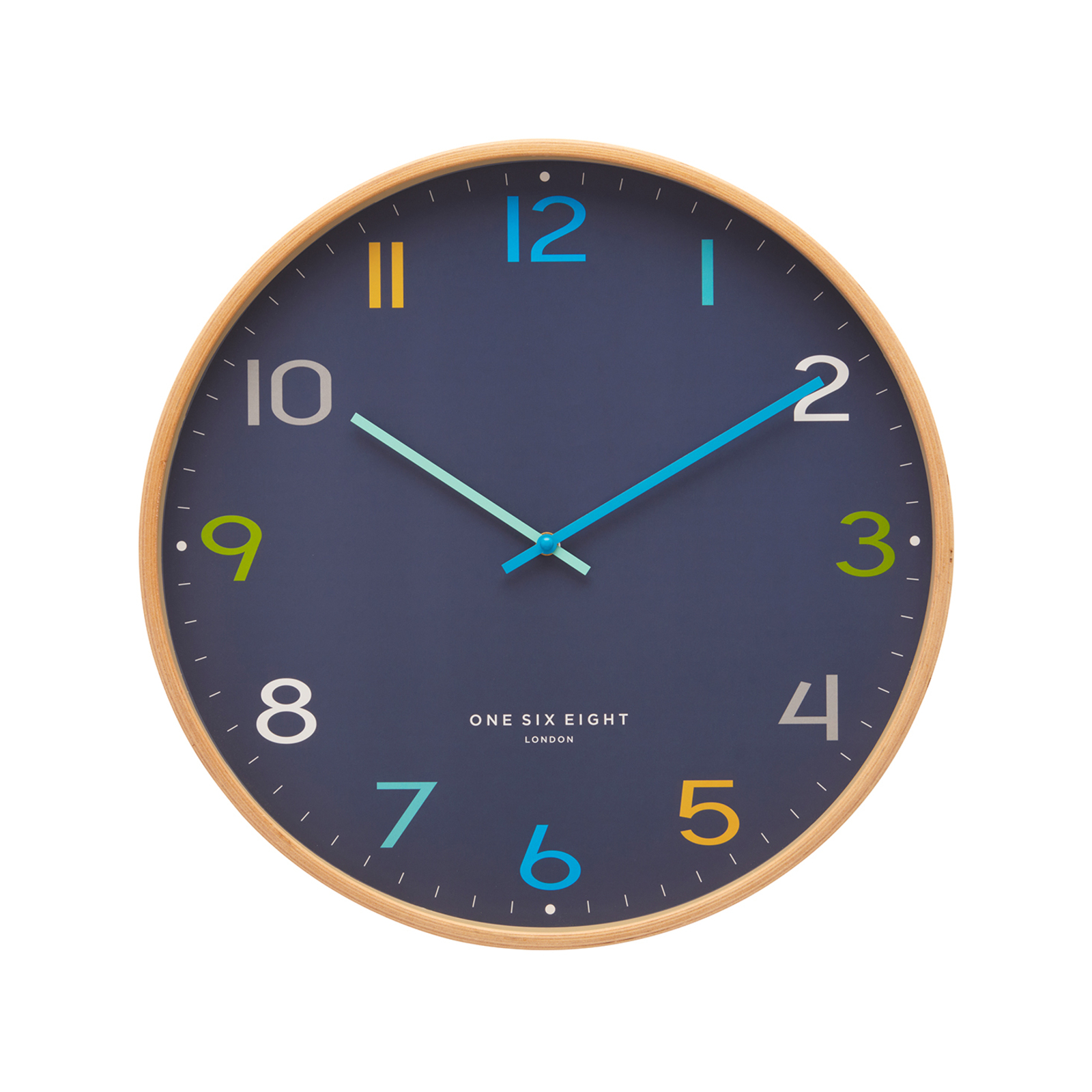 One Six Eight London Dream Navy 41cm Wall Clock - Bunnings Australia
