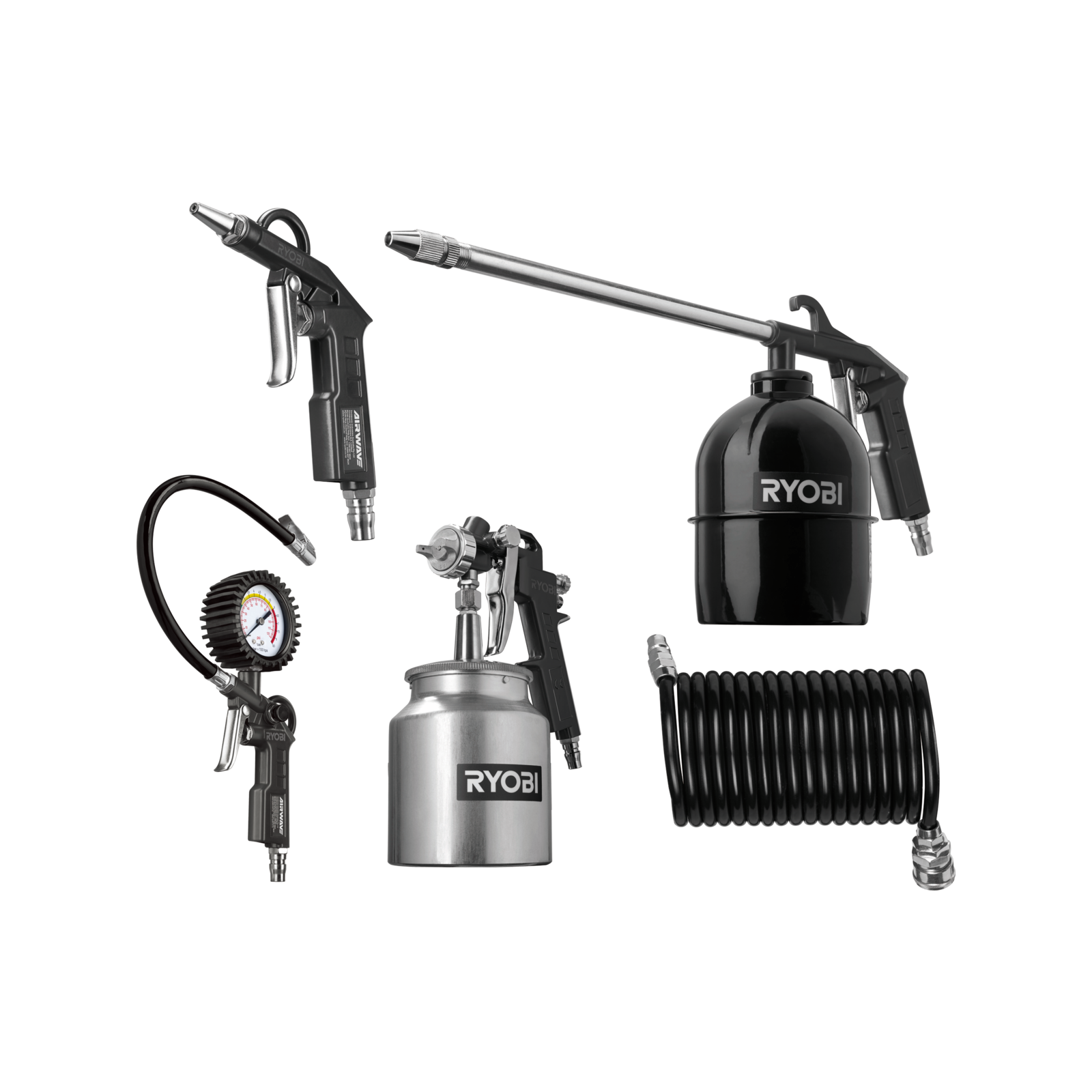 Ryobi AIRWAVE 5-Piece Air Tool Kit - Bunnings Australia