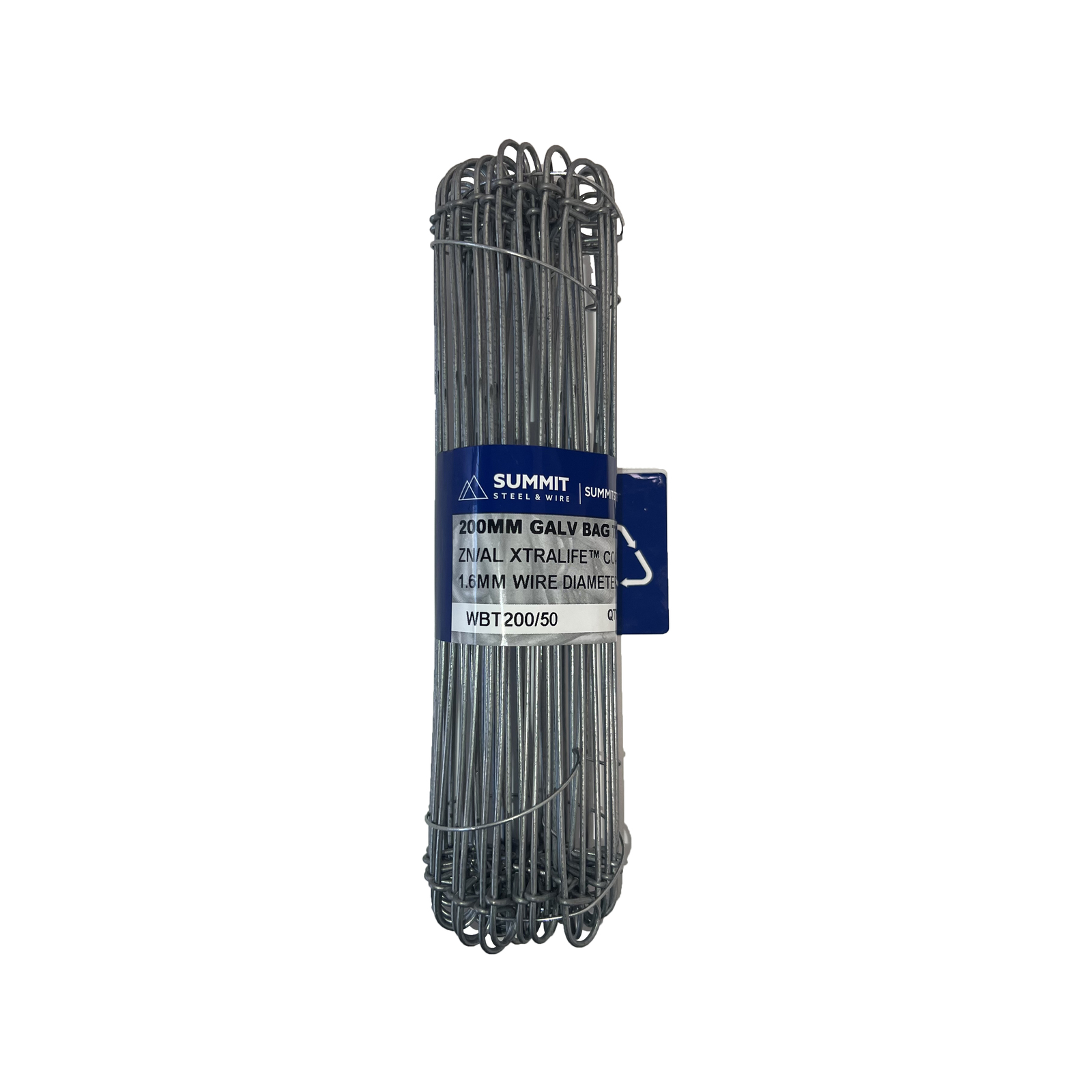 Summit Steel & Wire 200mm Galv Bag Tie - 50 Pack - Bunnings New Zealand