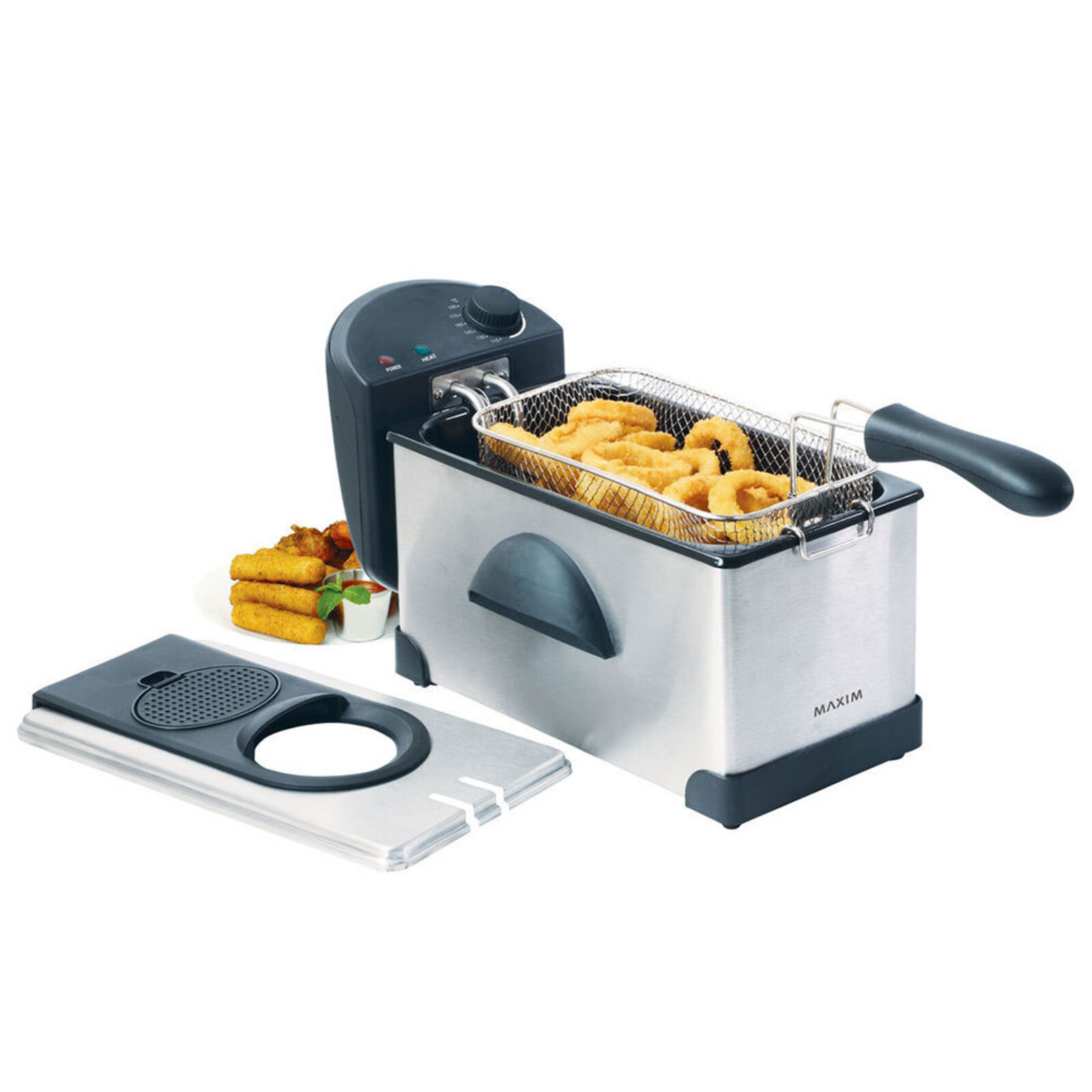 Maxim 3.5L Deep Fryer Electric 2000W Stainless Steel - Bunnings Australia
