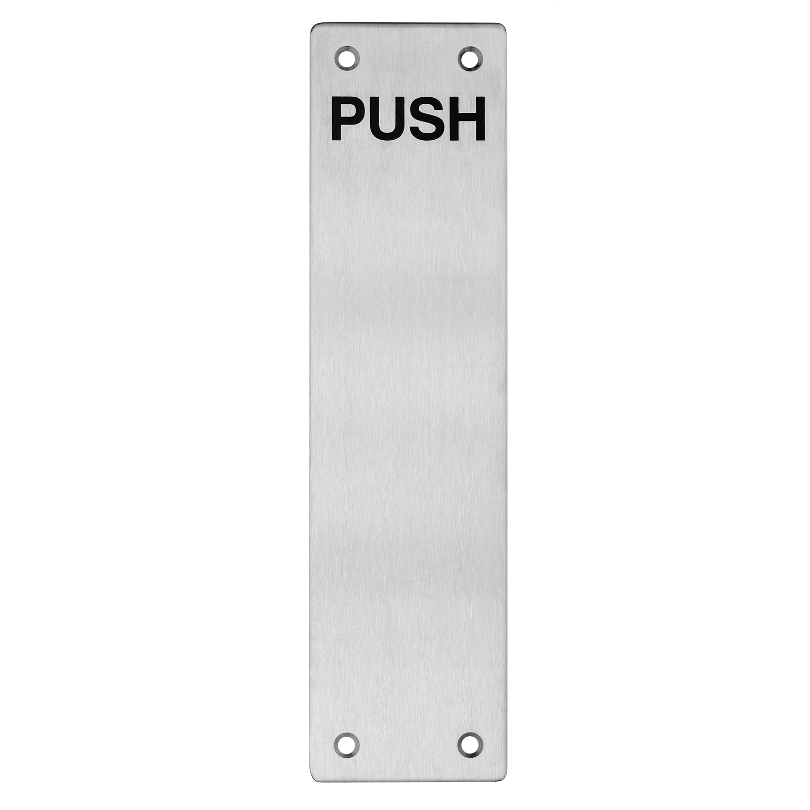 Lemaar 300 x 100 x 2mm Satin Stainless Steel Engraved Push Plate ...