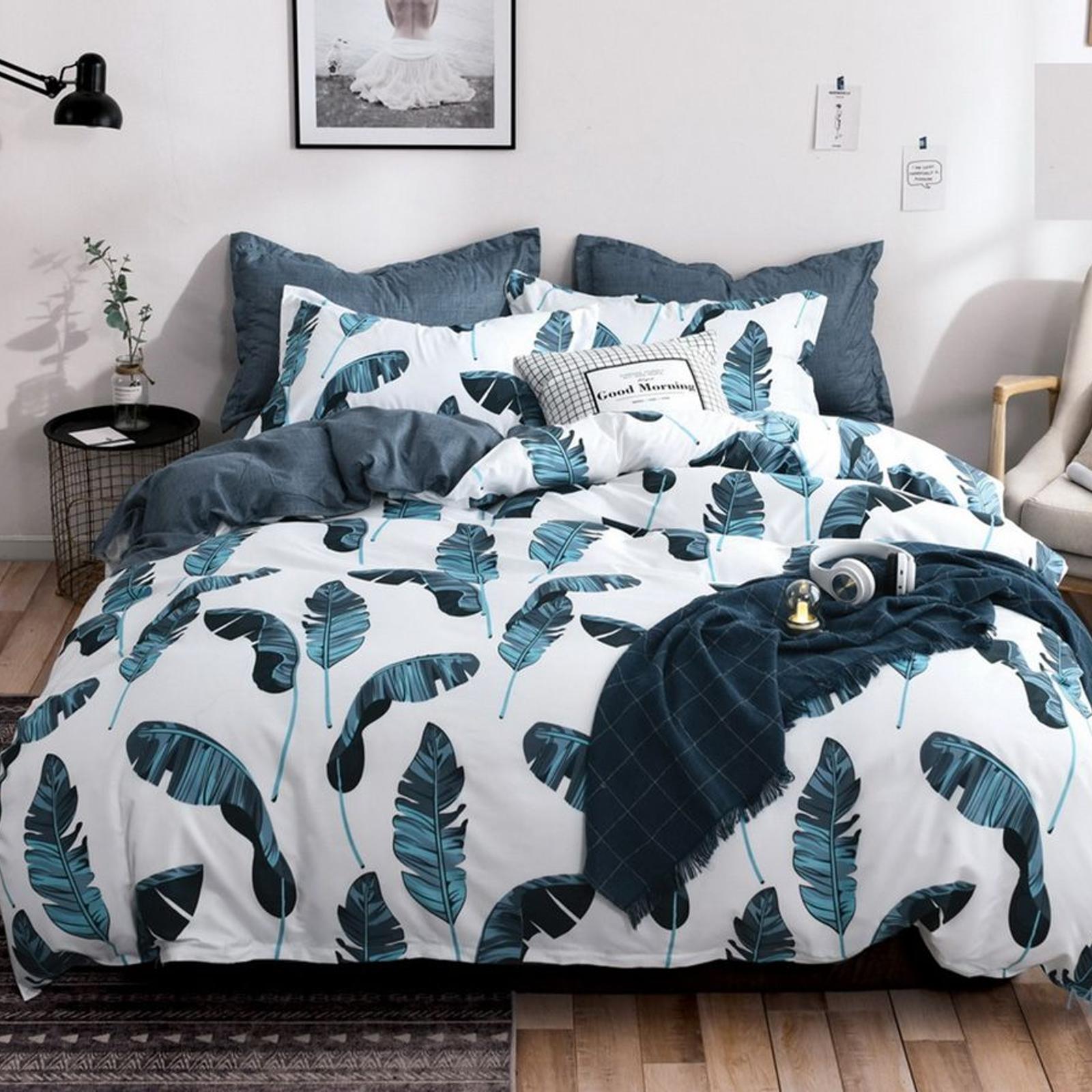 Fabric Fantastic Leaves Queen Size Quilt/Doona/Duvet Cover Set ...