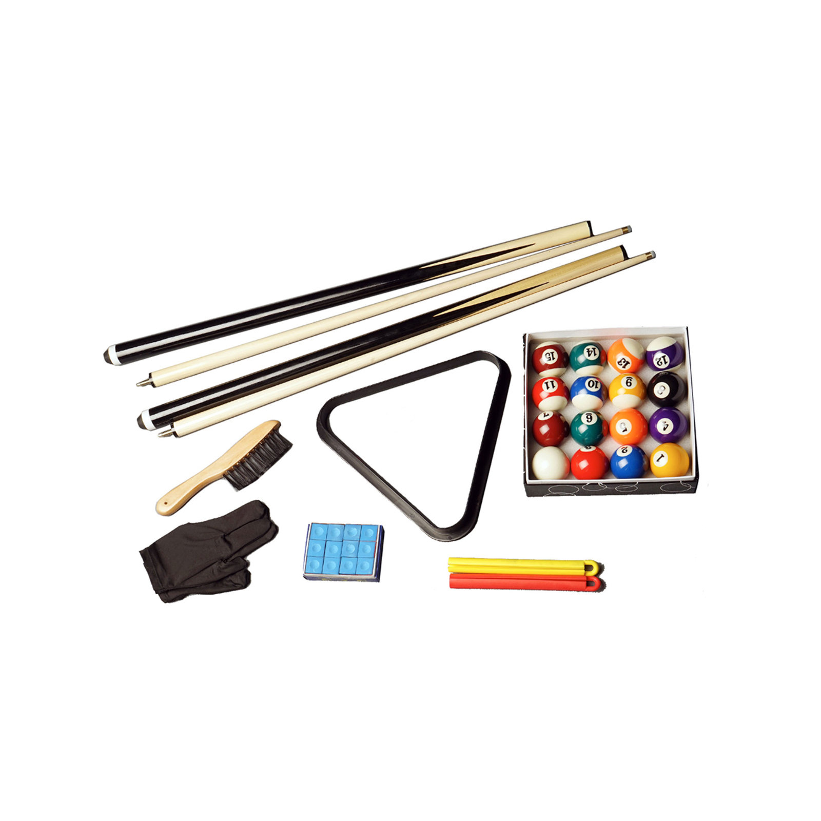 Compact Billiards Snooker Pool Table Accessories Kit Package - Bunnings ...