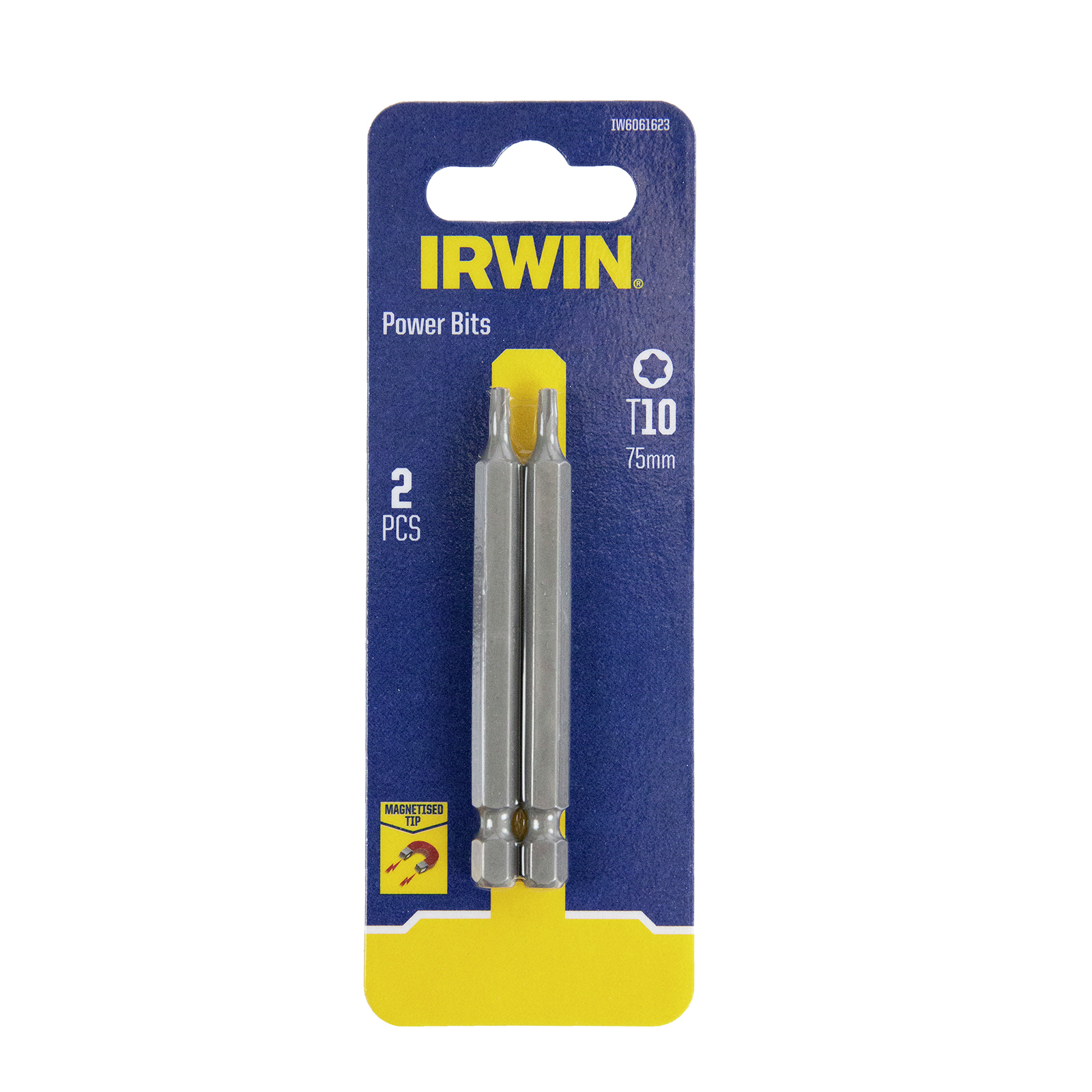 IRWIN 75mm T10 Magnetic Power Bit - 2 Pack - Bunnings Australia