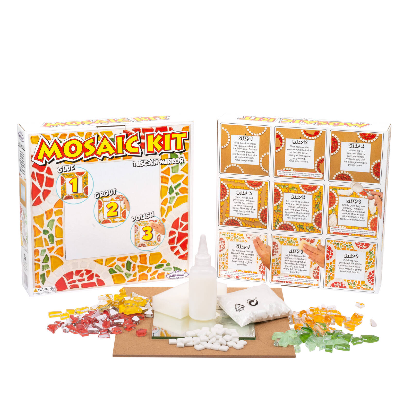 Mandala Art Tuscan Mirror Mosaic Craft Kit - Bunnings Australia