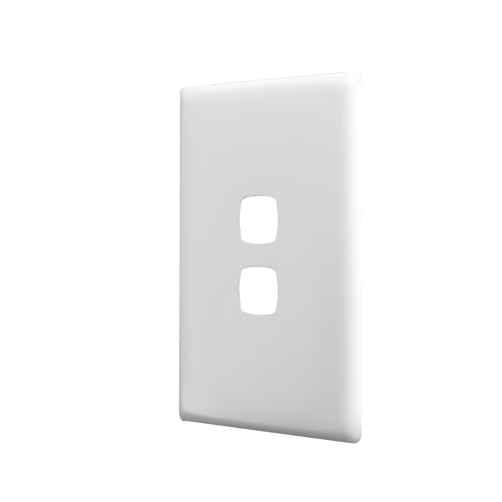 HPM LINEA 2 Gang Coverplate - White - Bunnings Australia